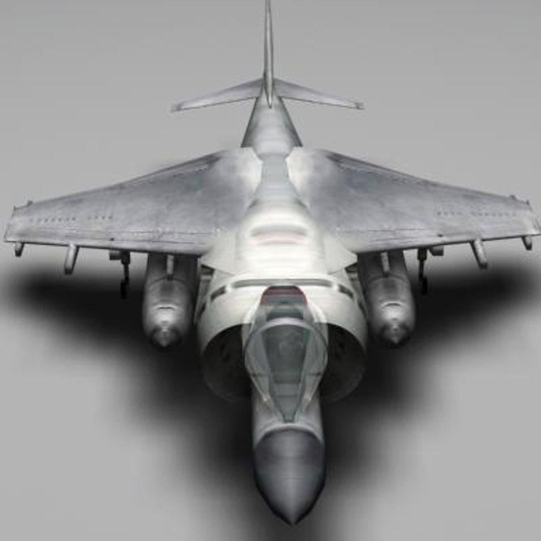 3d Plane Harrier Jet Model
