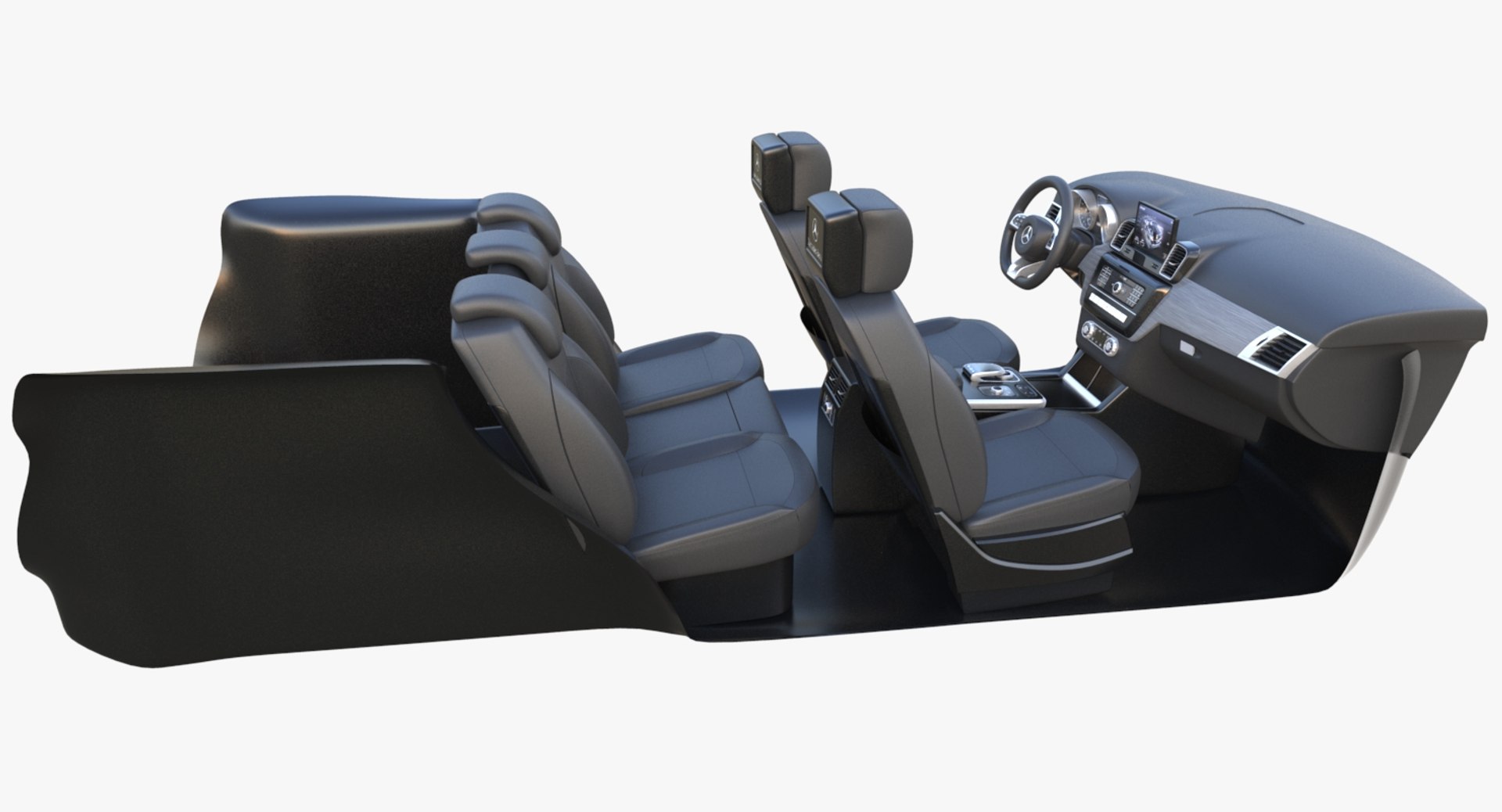 Mercedes Interior 3D Model - TurboSquid 1425021