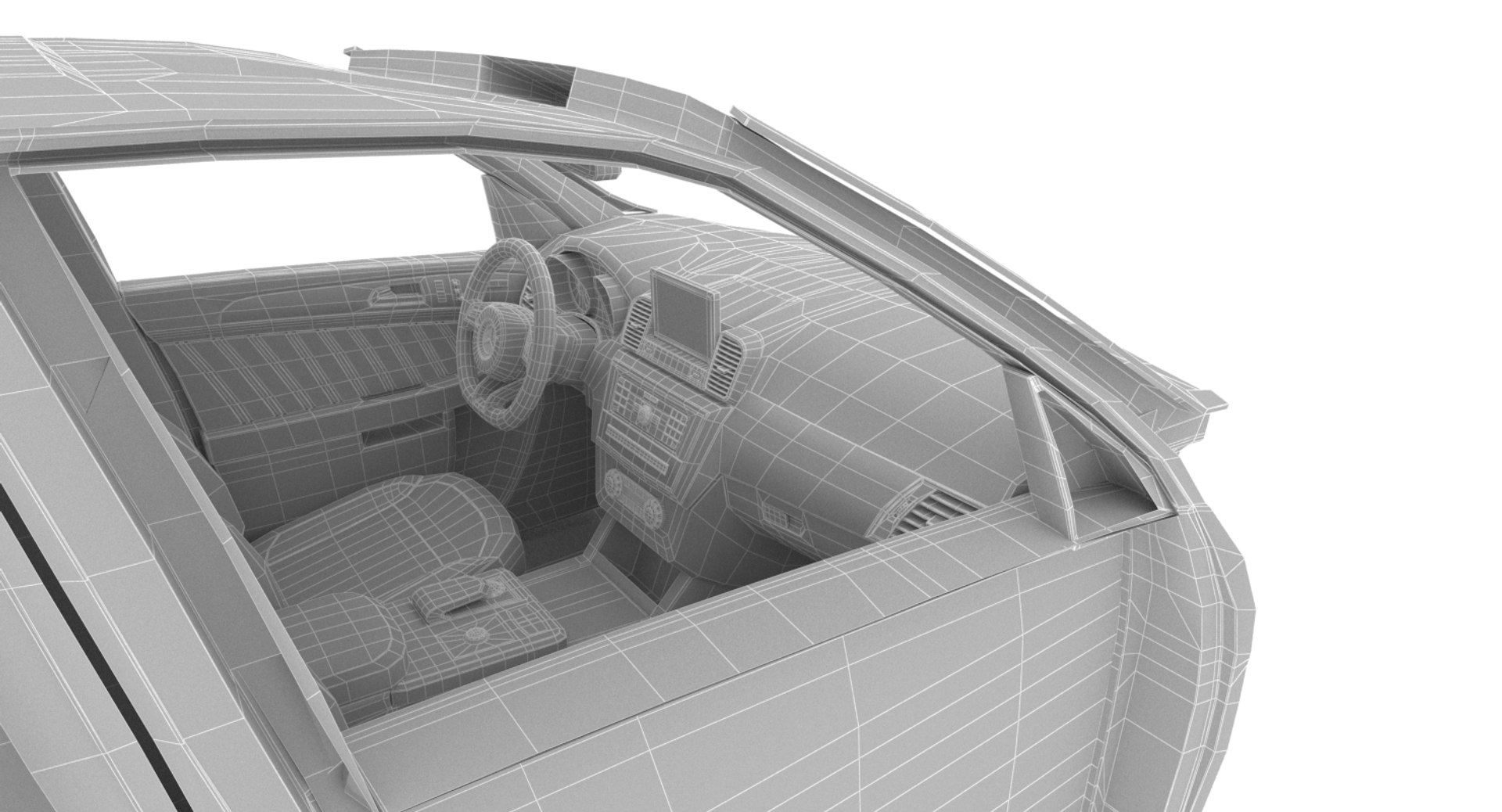Mercedes Interior 3D Model - TurboSquid 1425021