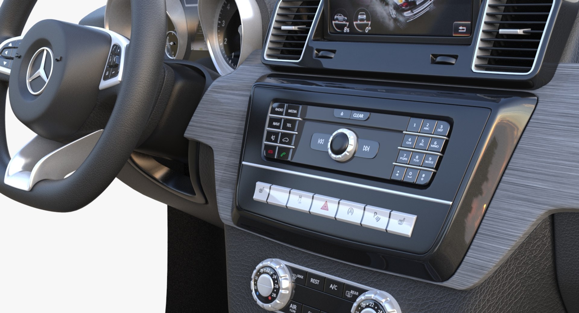 Mercedes Interior 3D Model - TurboSquid 1425021