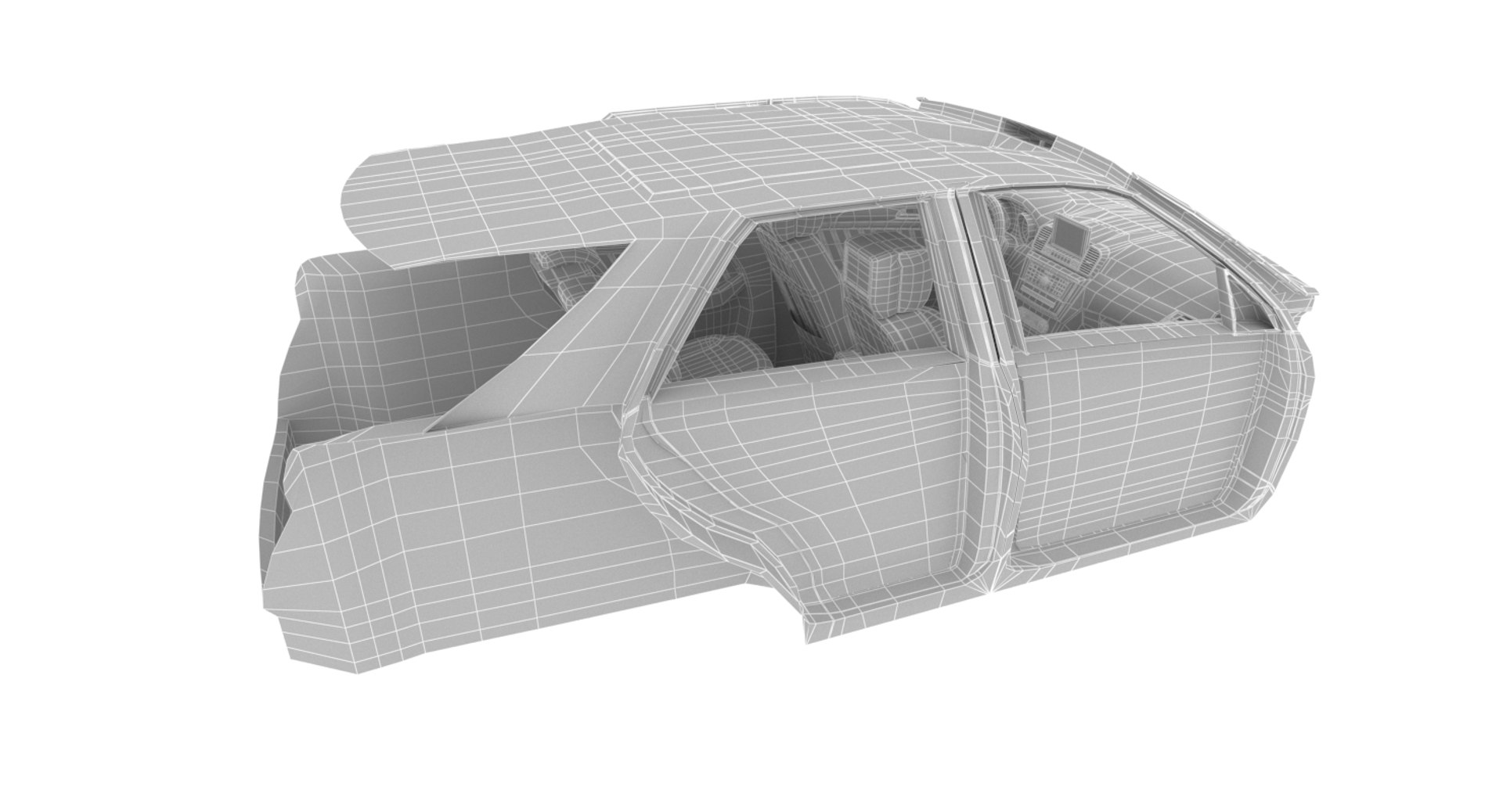 Mercedes Interior 3D Model - TurboSquid 1425021