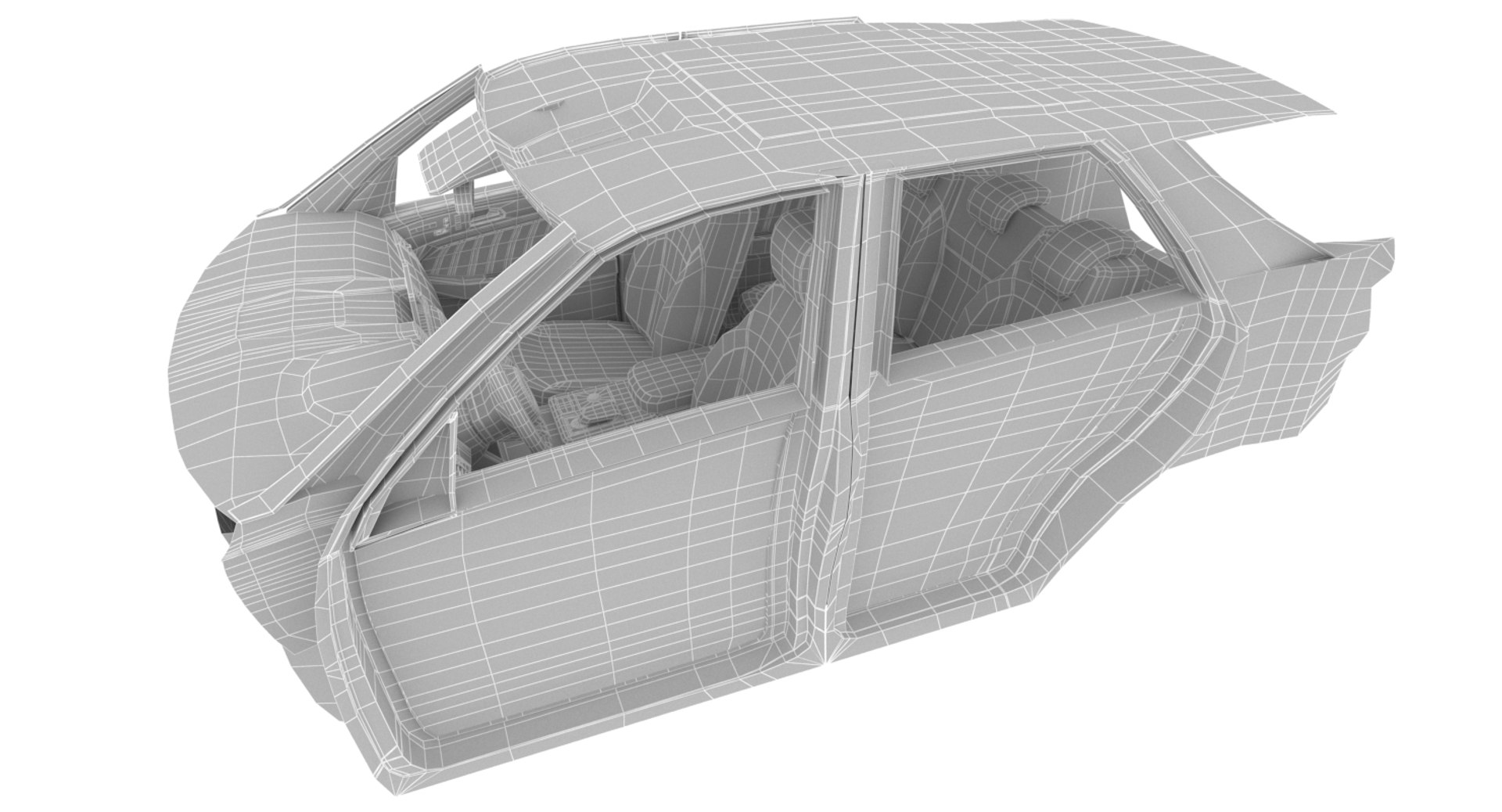 Mercedes Interior 3D Model - TurboSquid 1425021