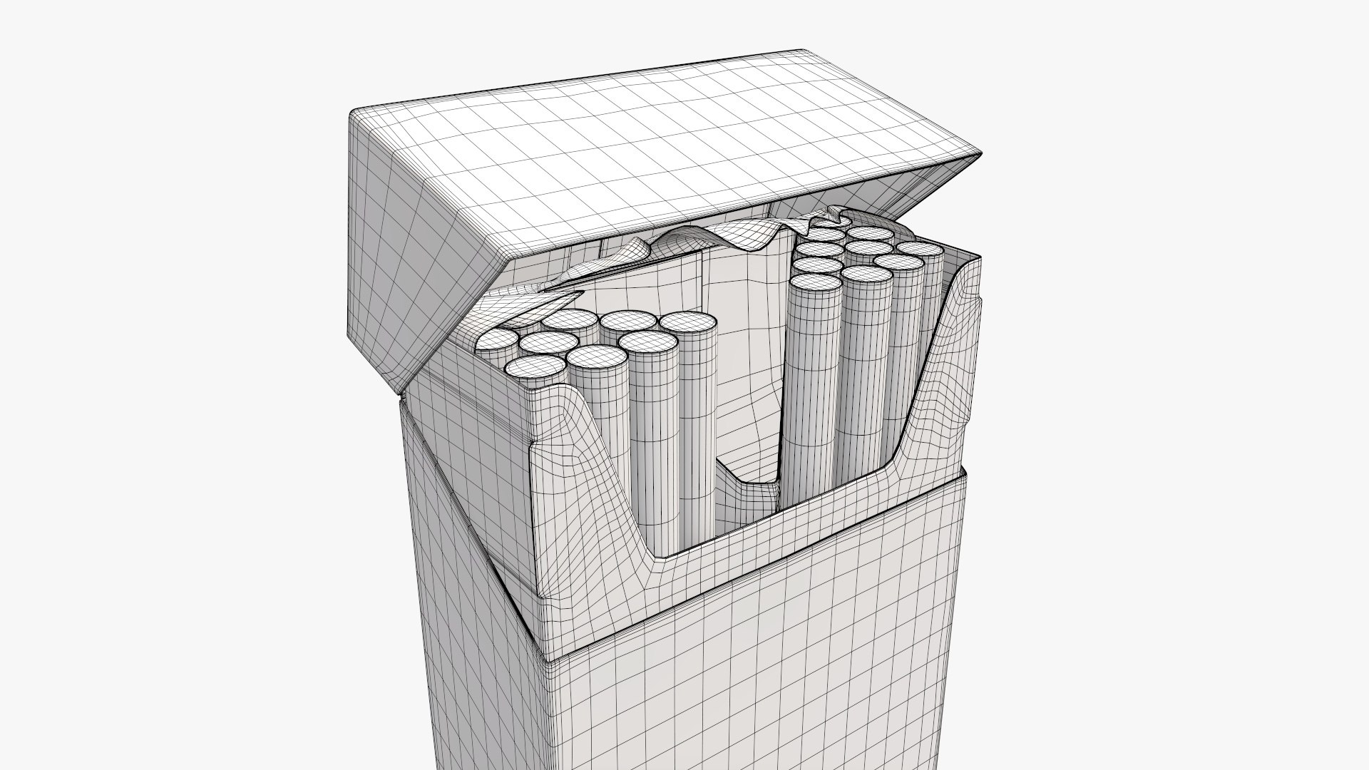 Opened Cigarette Pack 3D Model - TurboSquid 1571362