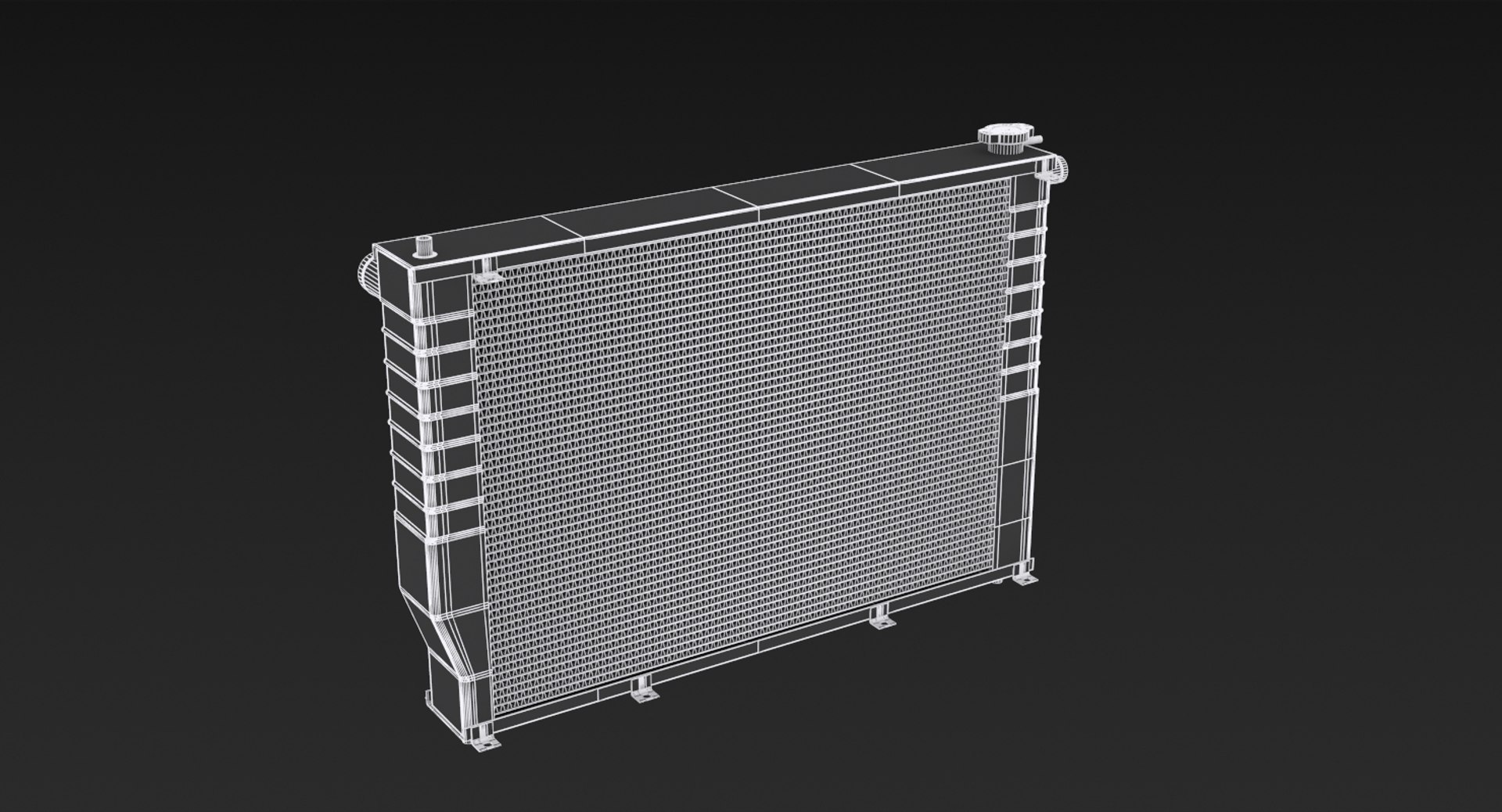 Engine Radiator 3D Model - TurboSquid 1162036