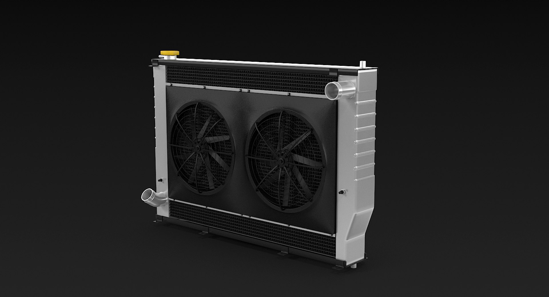 Engine radiator 3D model - TurboSquid 1162036