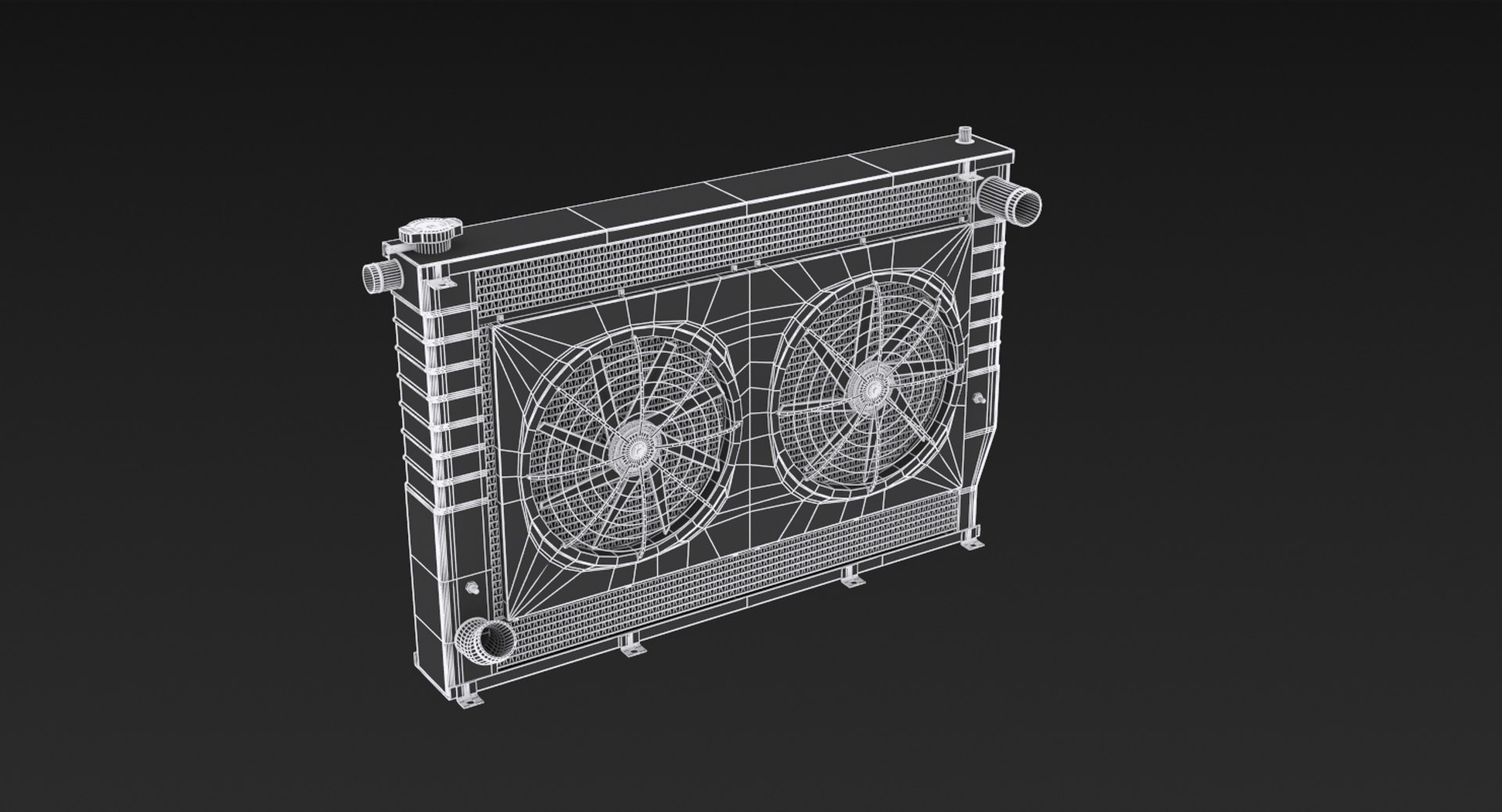 Engine Radiator 3D Model - TurboSquid 1162036