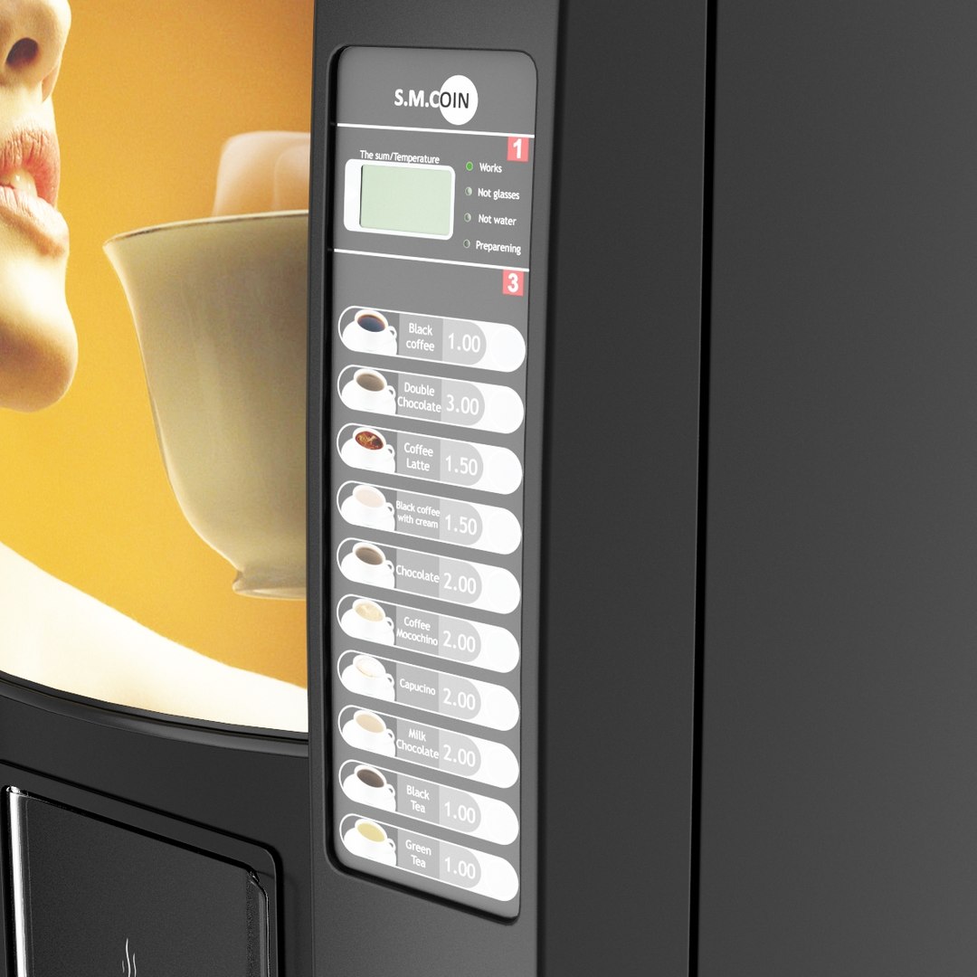 3d Coffee Vending Machine V4 Model
