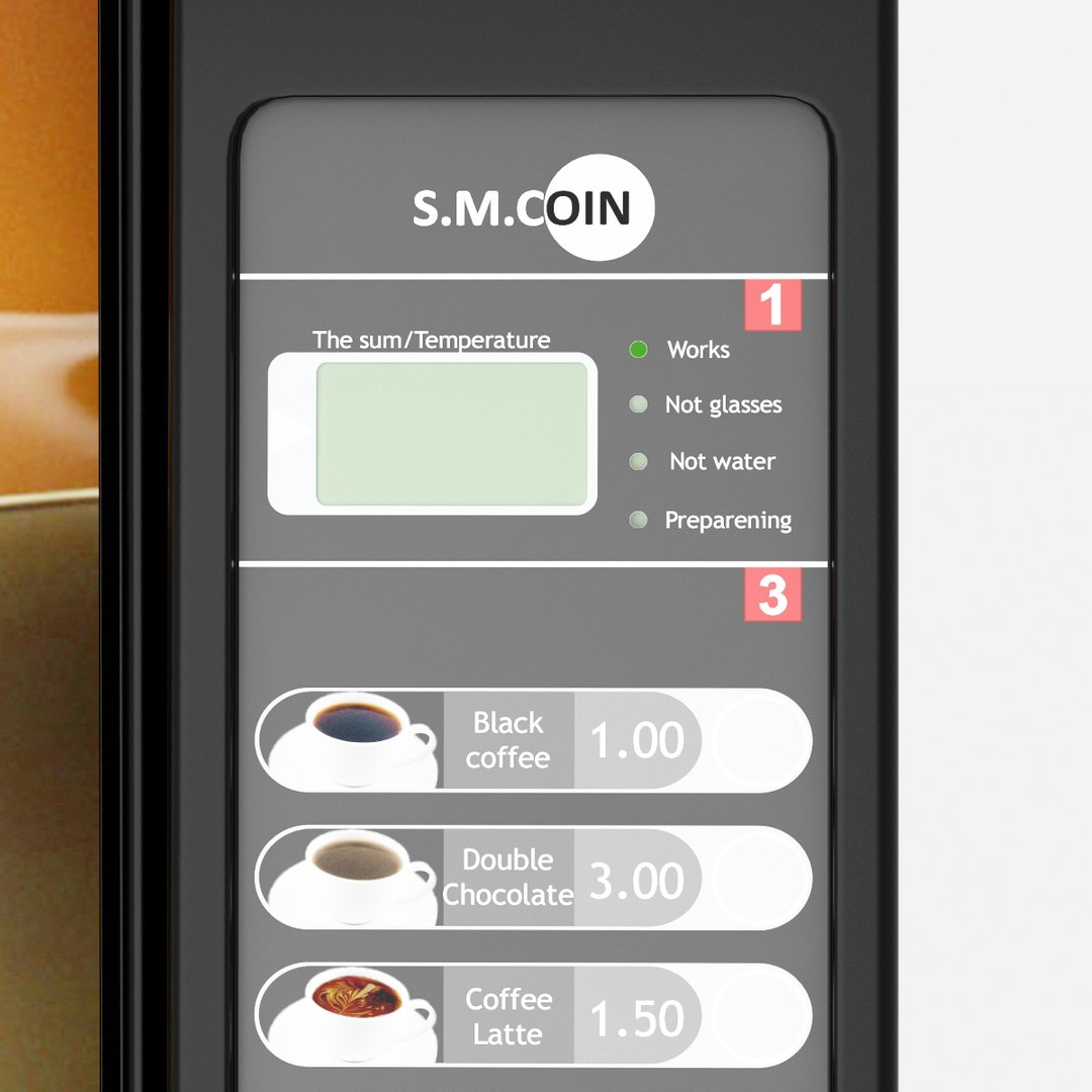 3d Coffee Vending Machine V4 Model