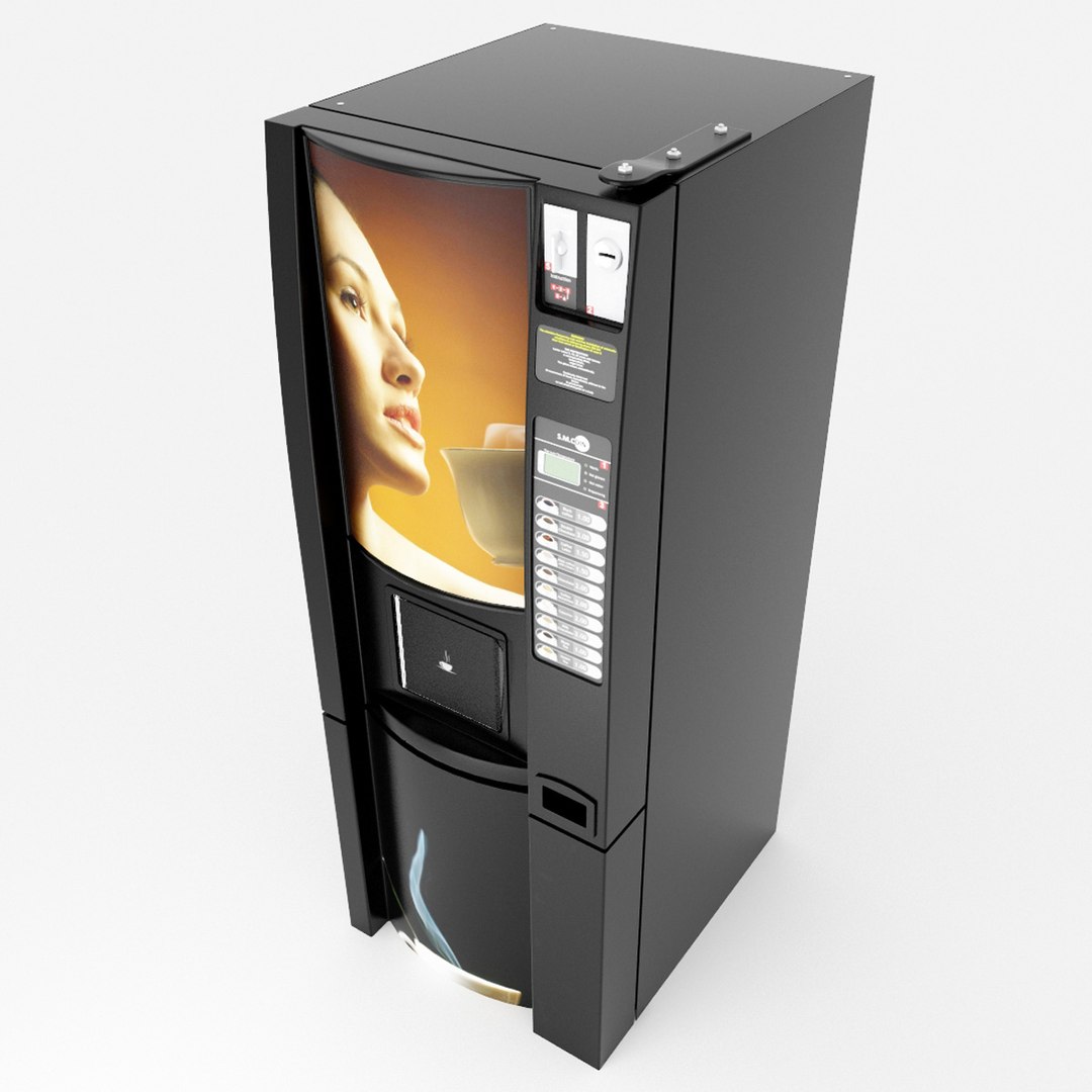 3d Coffee Vending Machine V4 Model