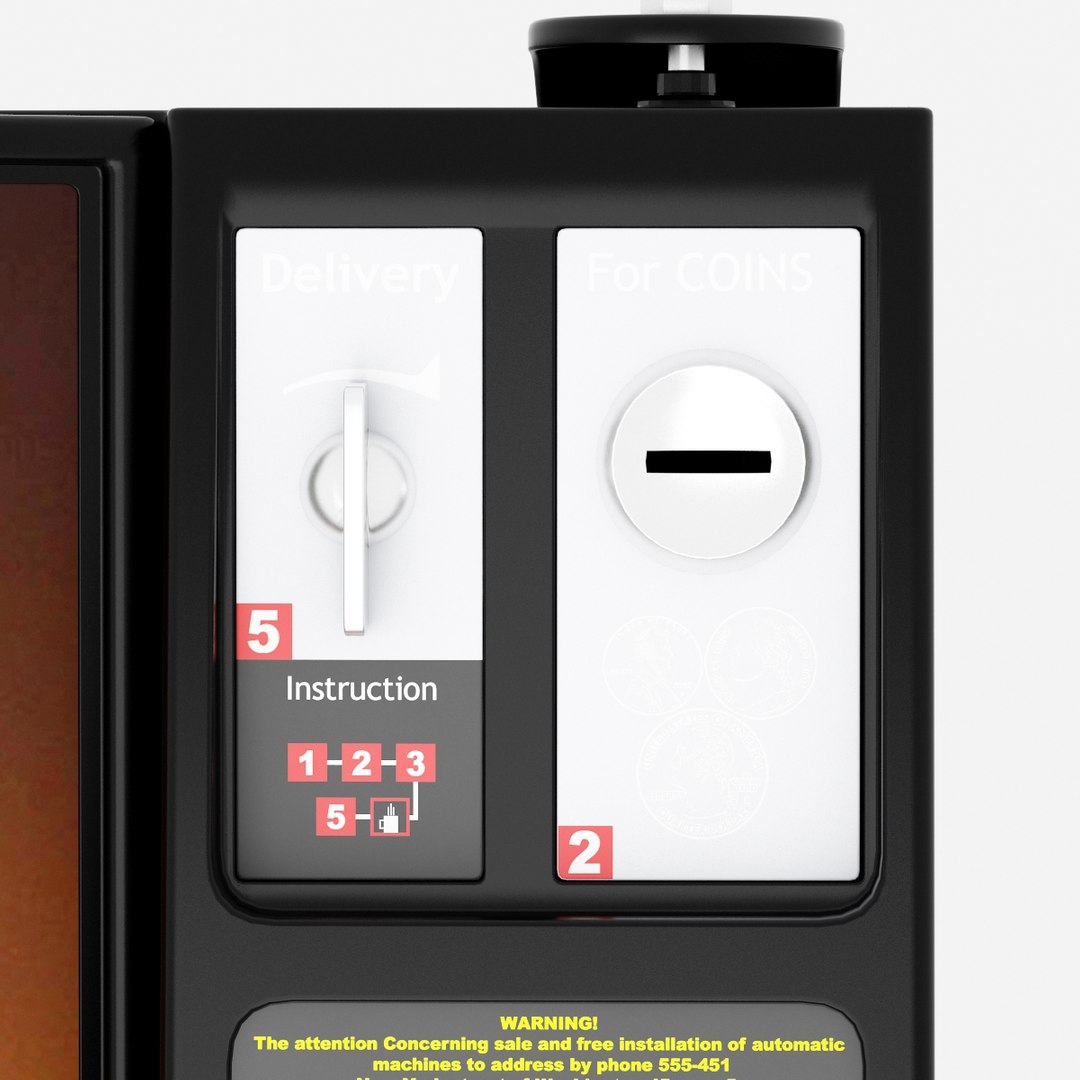3d Coffee Vending Machine V4 Model