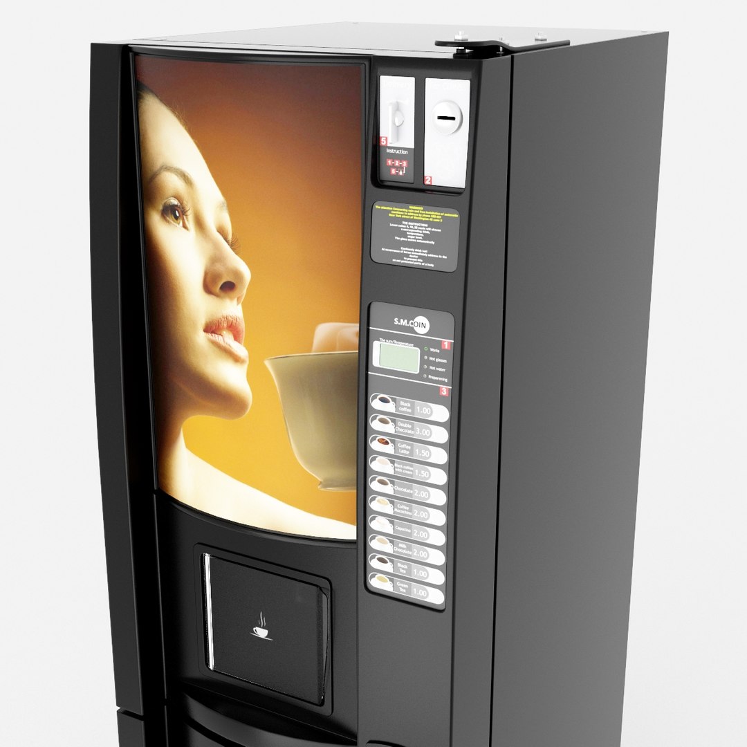 3d Coffee Vending Machine V4 Model