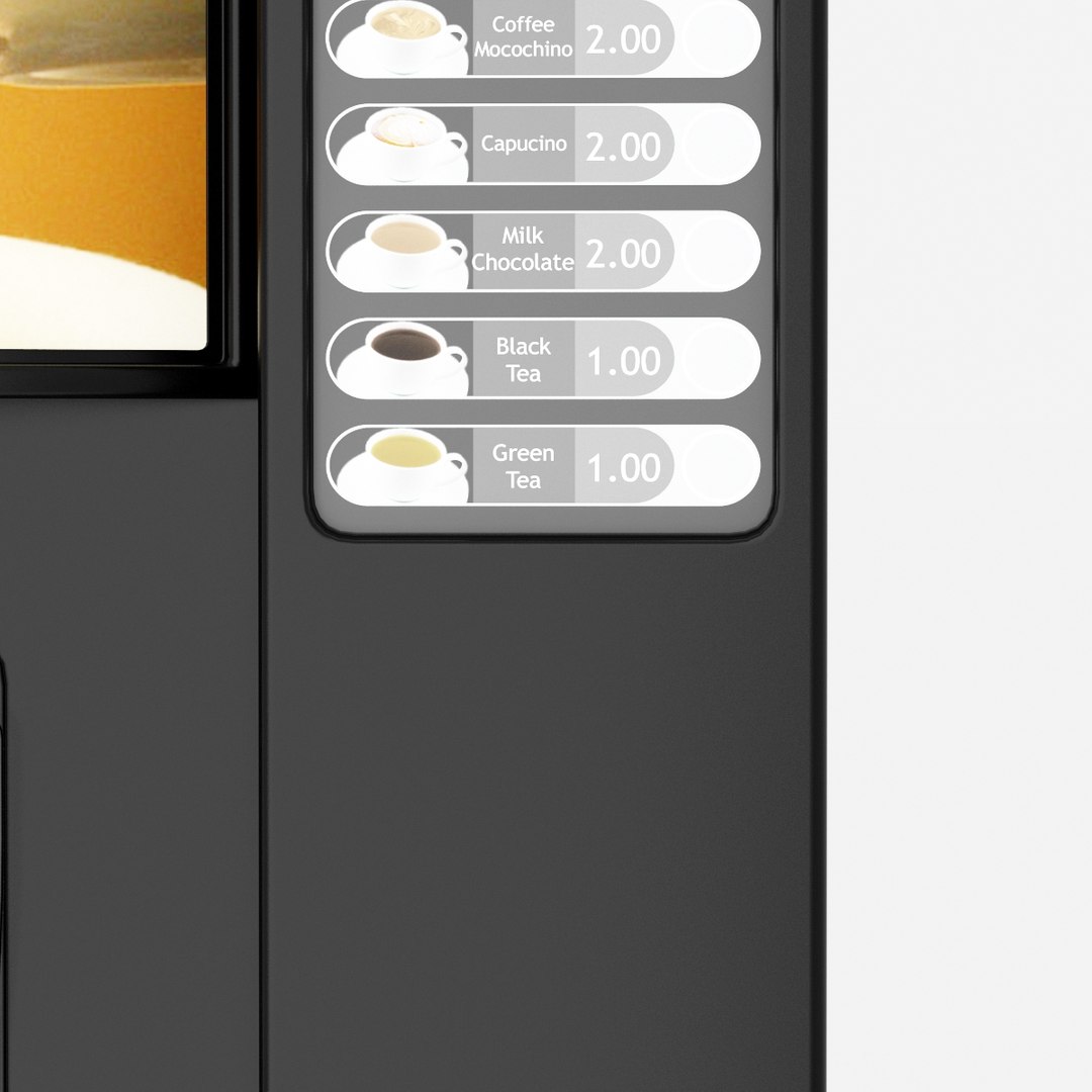 3d Coffee Vending Machine V4 Model