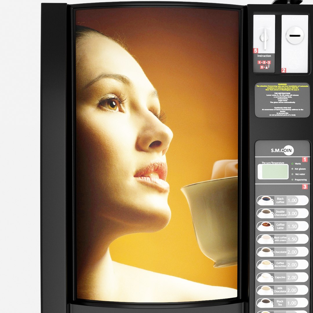 3d Coffee Vending Machine V4 Model