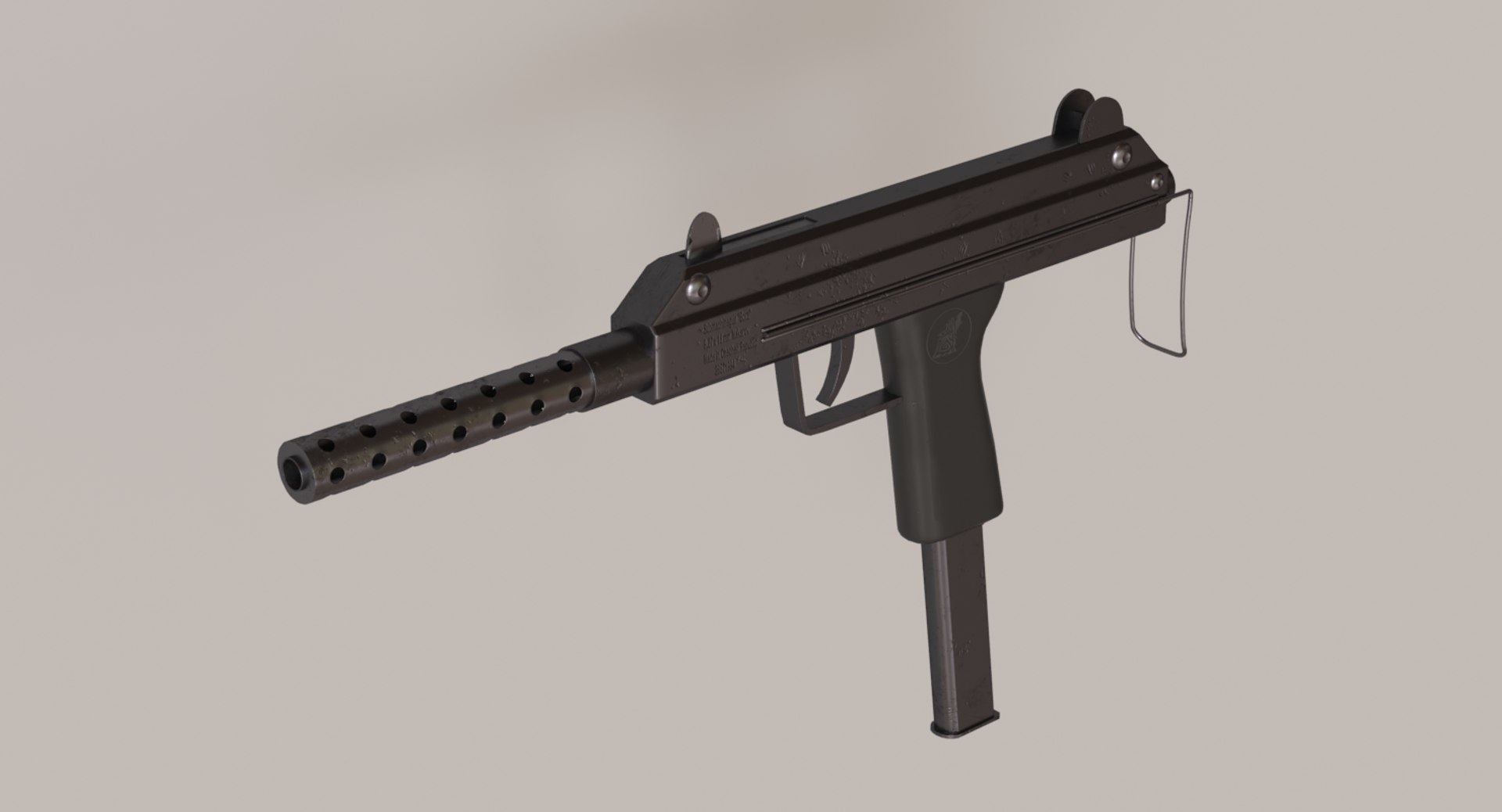 Borz Sub-machine Gun 3D Model - TurboSquid 1268868