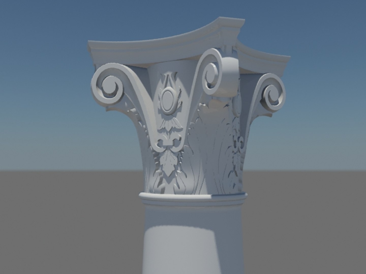 Corinth Column 3d Max