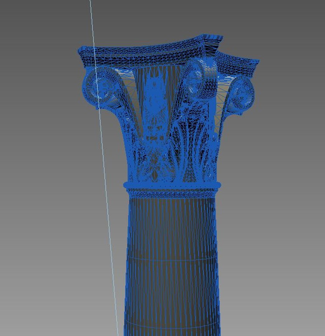 Corinth Column 3d Max