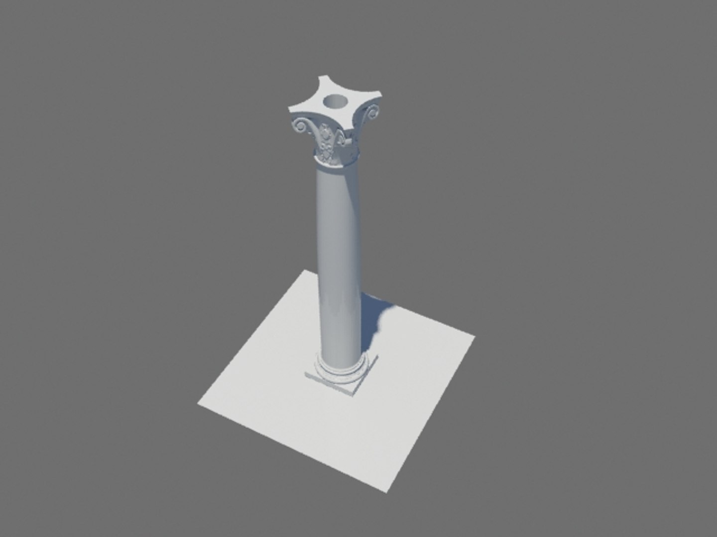 Corinth Column 3d Max