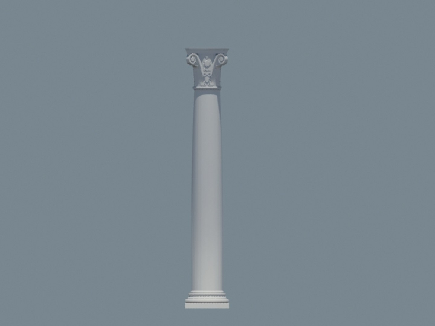 Corinth Column 3d Max