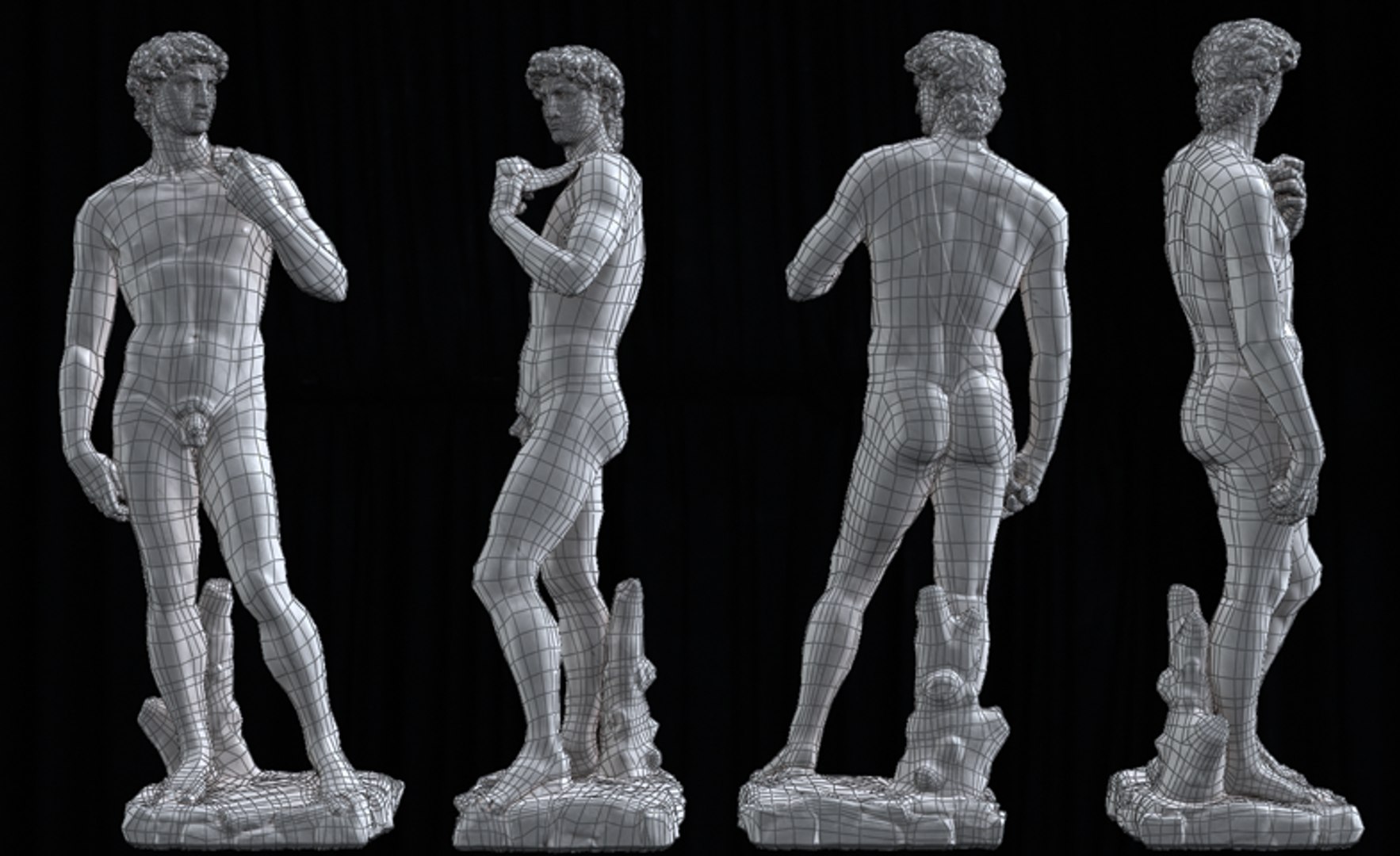 3D Statue David Michelangelo - - TurboSquid 1399519