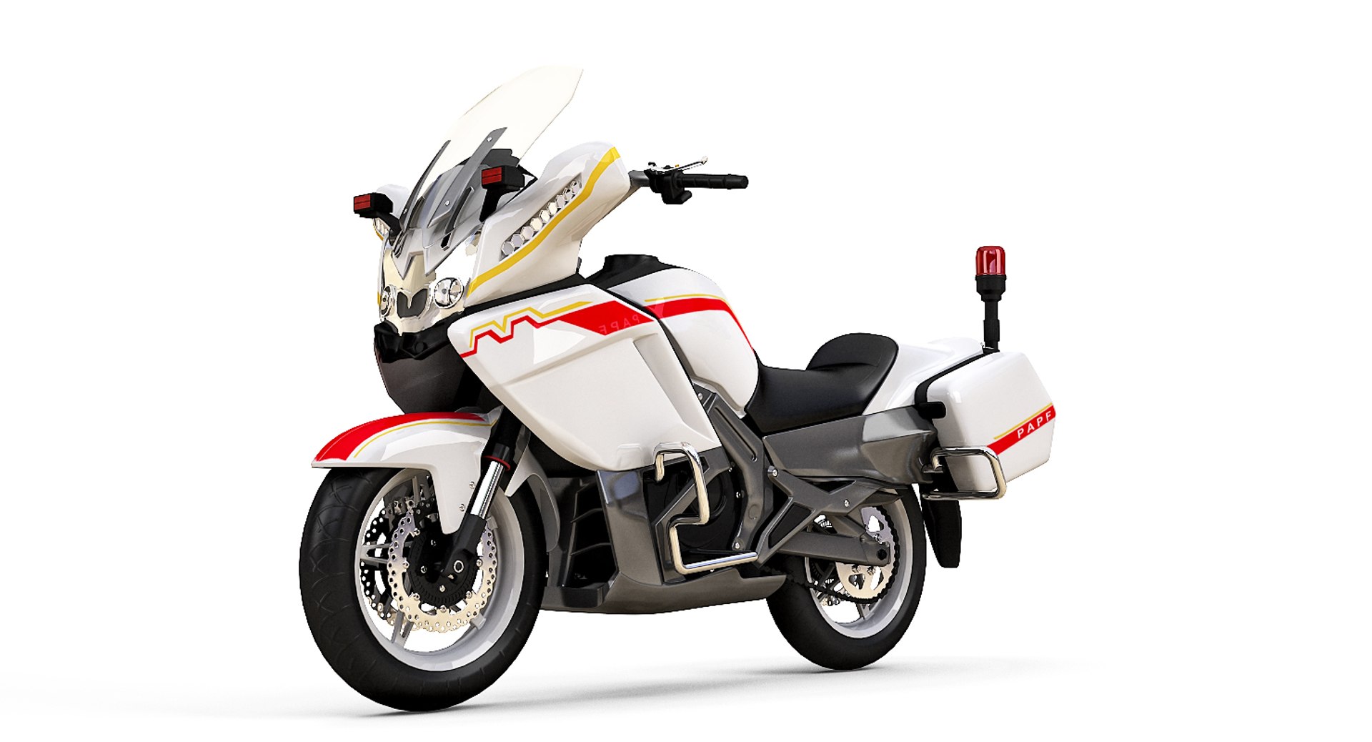 3D Cfmoto 650cc Police - TurboSquid 1224632