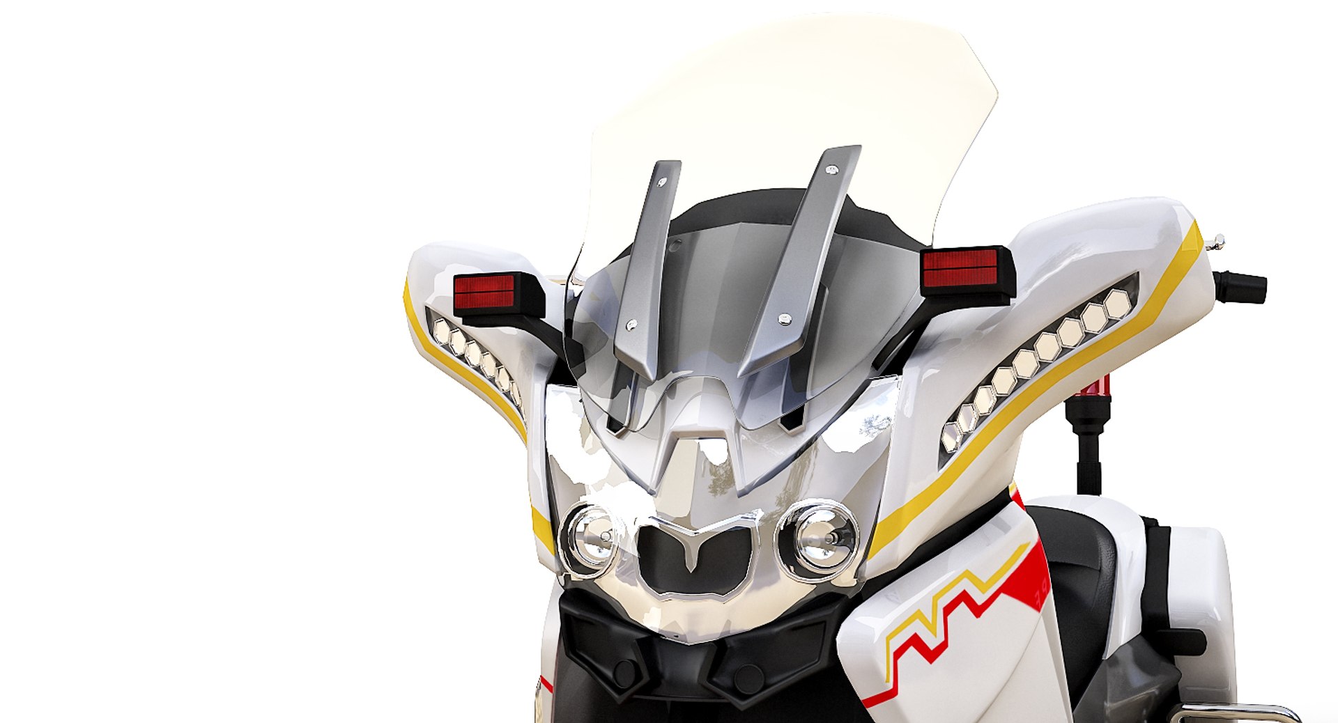 3D Cfmoto 650cc Police - TurboSquid 1224632