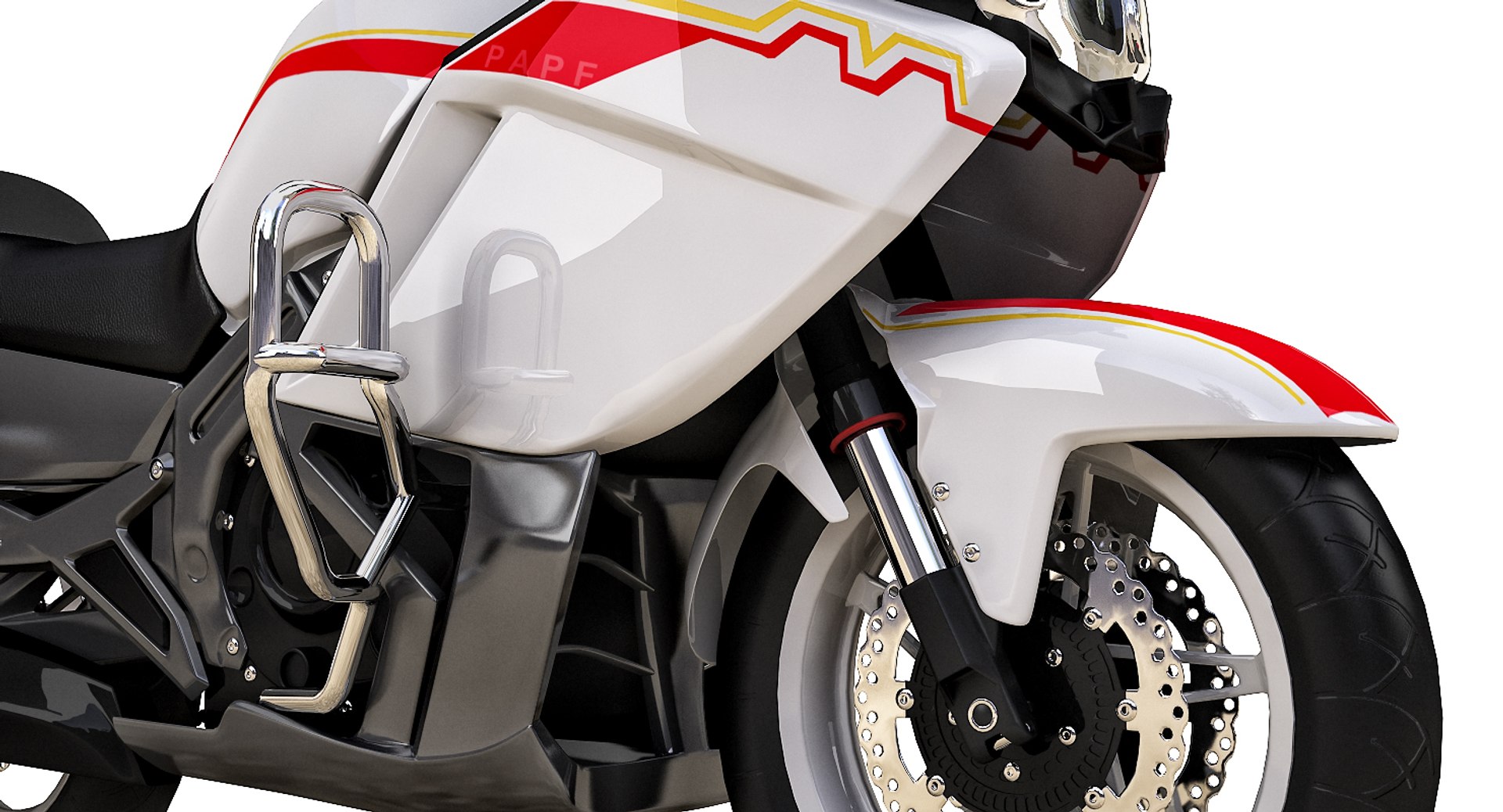 3D Cfmoto 650cc Police - TurboSquid 1224632