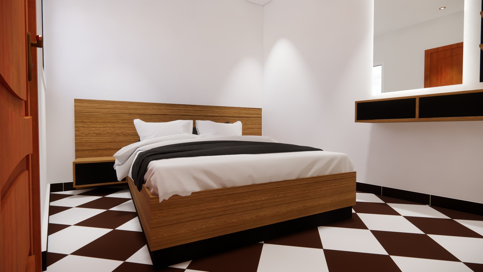 Dynamic Sketchup Bed 3D - TurboSquid 2209063