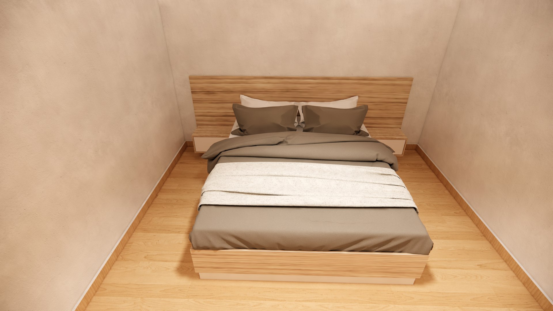 Dynamic Sketchup Bed 3D - TurboSquid 2209063