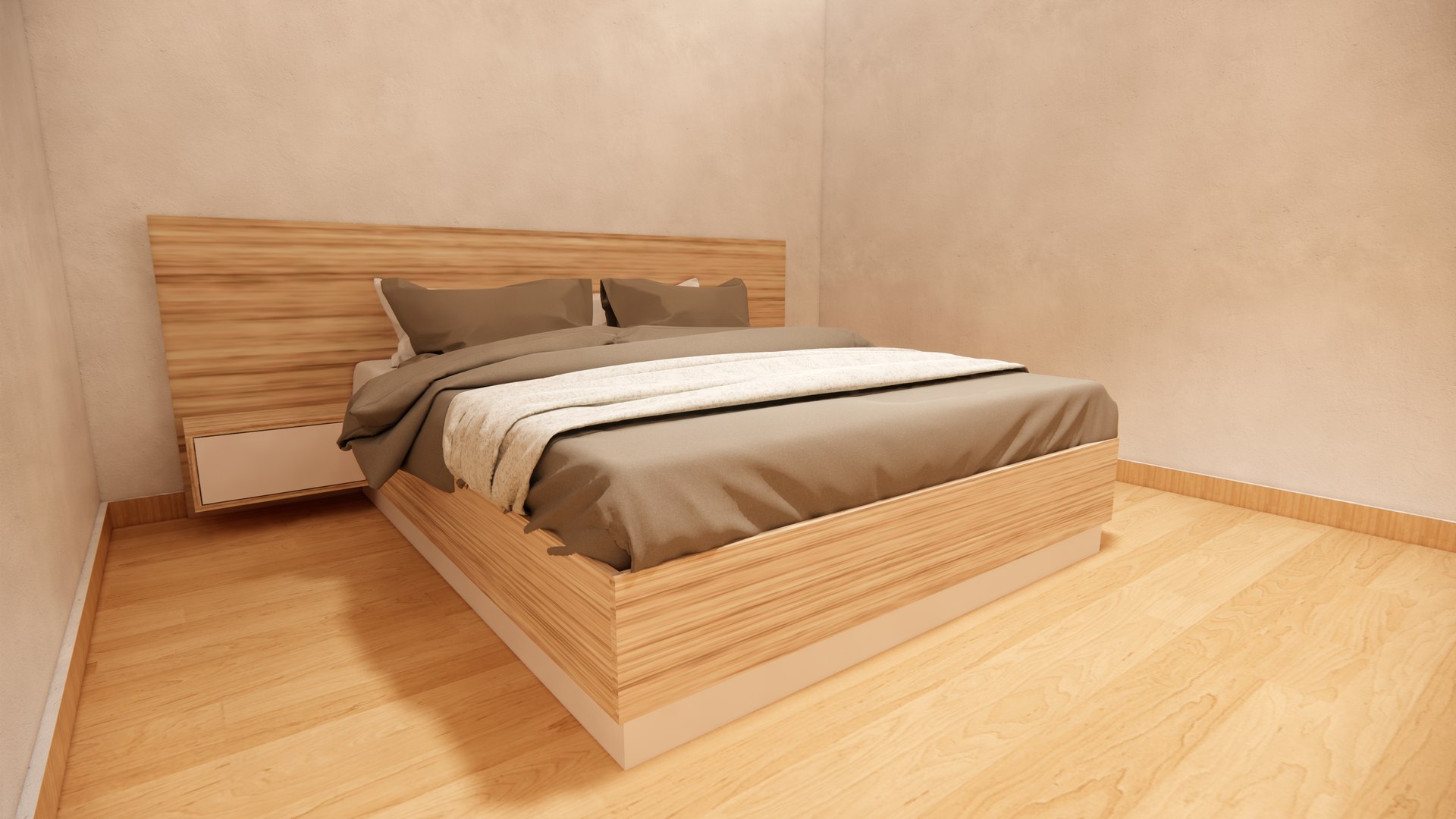 Dynamic Sketchup Bed 3D - TurboSquid 2209063