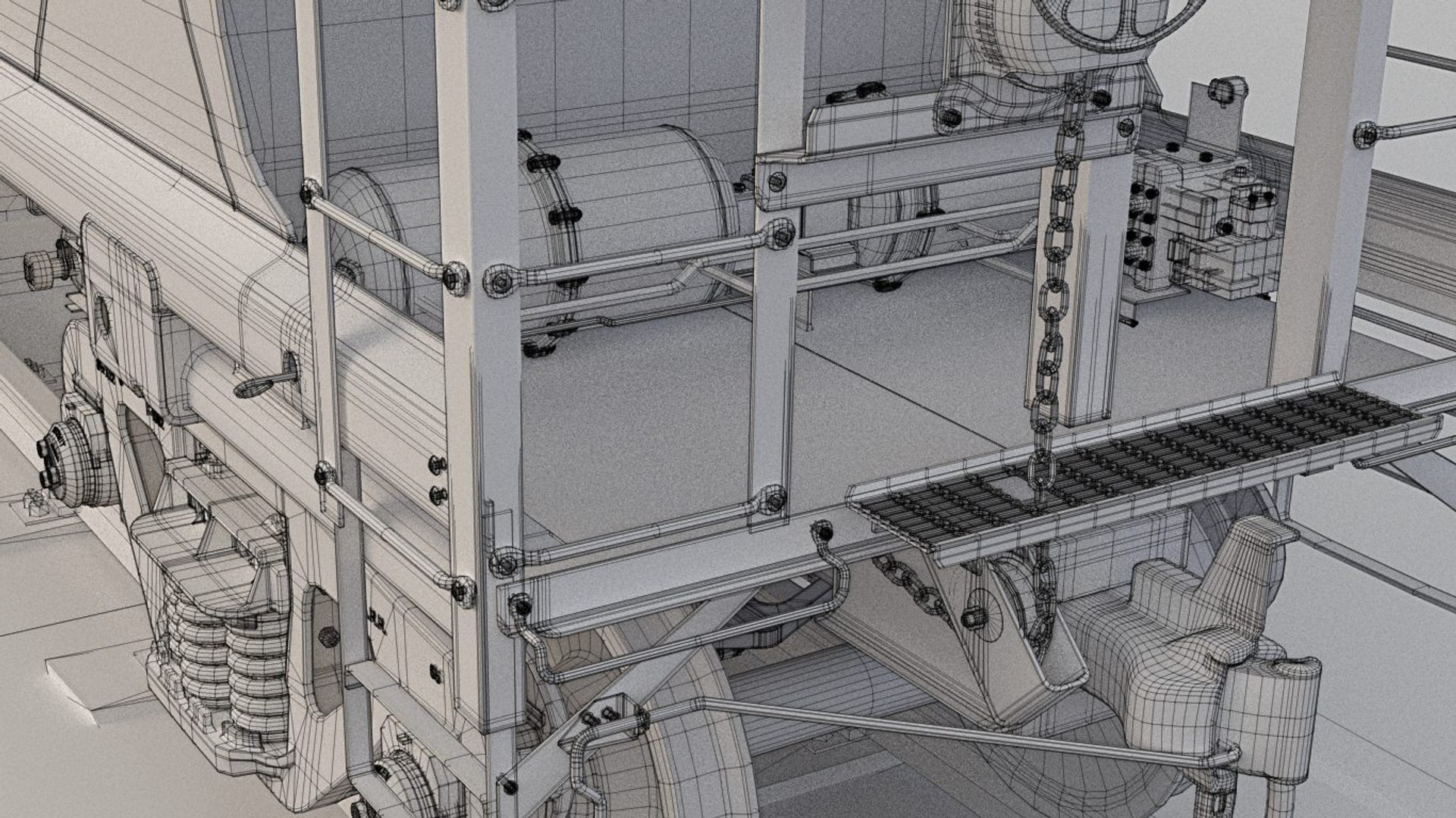 Train ncux 3D model - TurboSquid 1524226