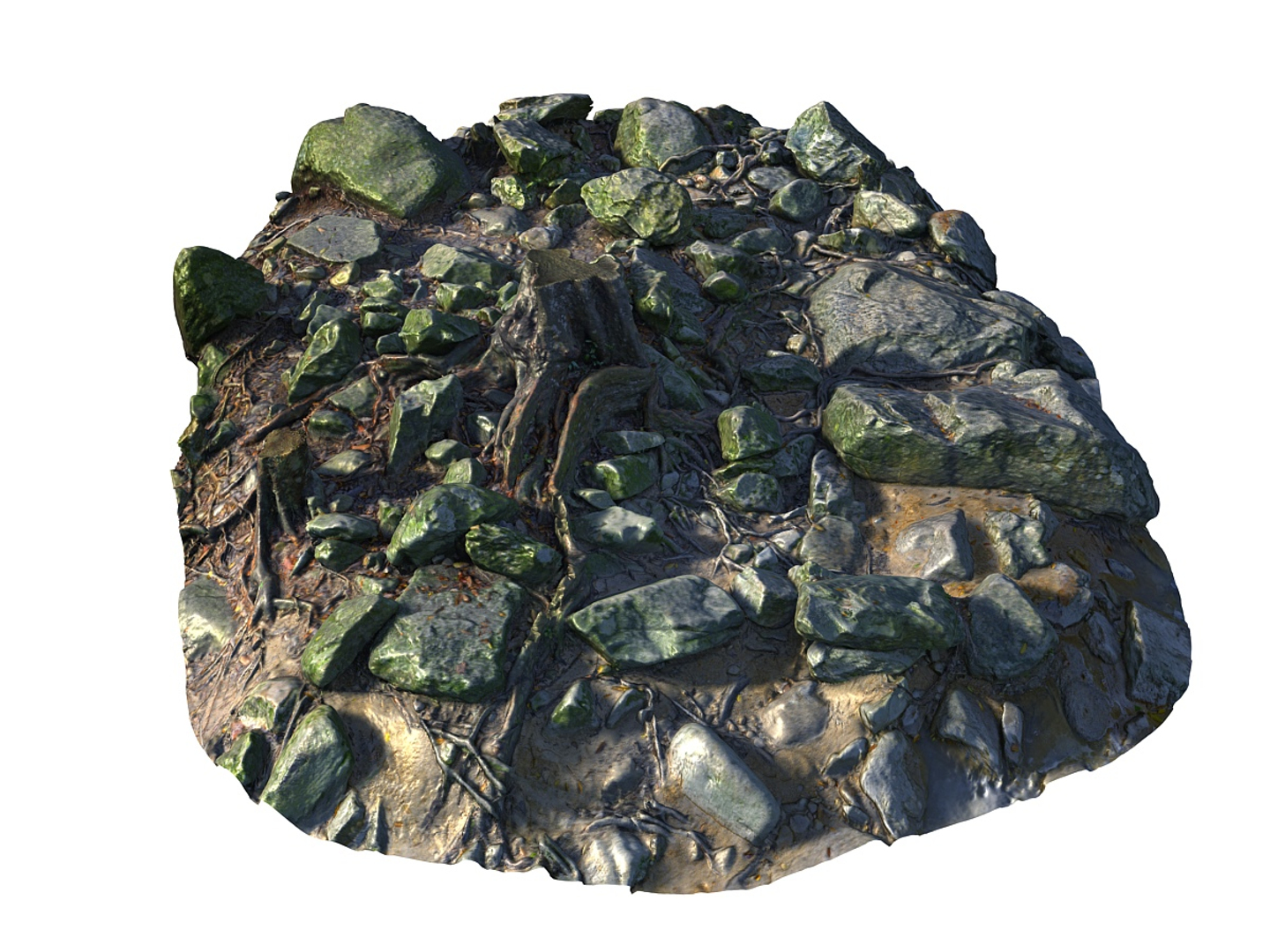 Jungle Rock Ground 16k 3D Model - TurboSquid 1276325