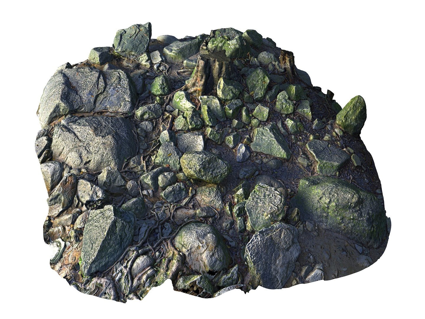 Jungle Rock Ground 16k 3D Model - TurboSquid 1276325