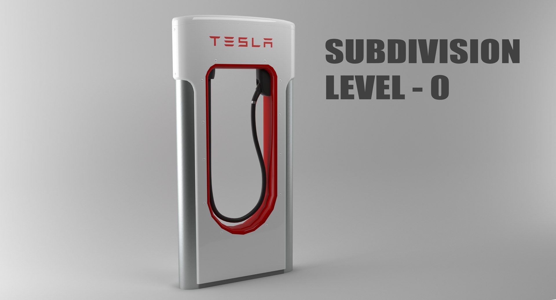 3d Tesla Charger Model