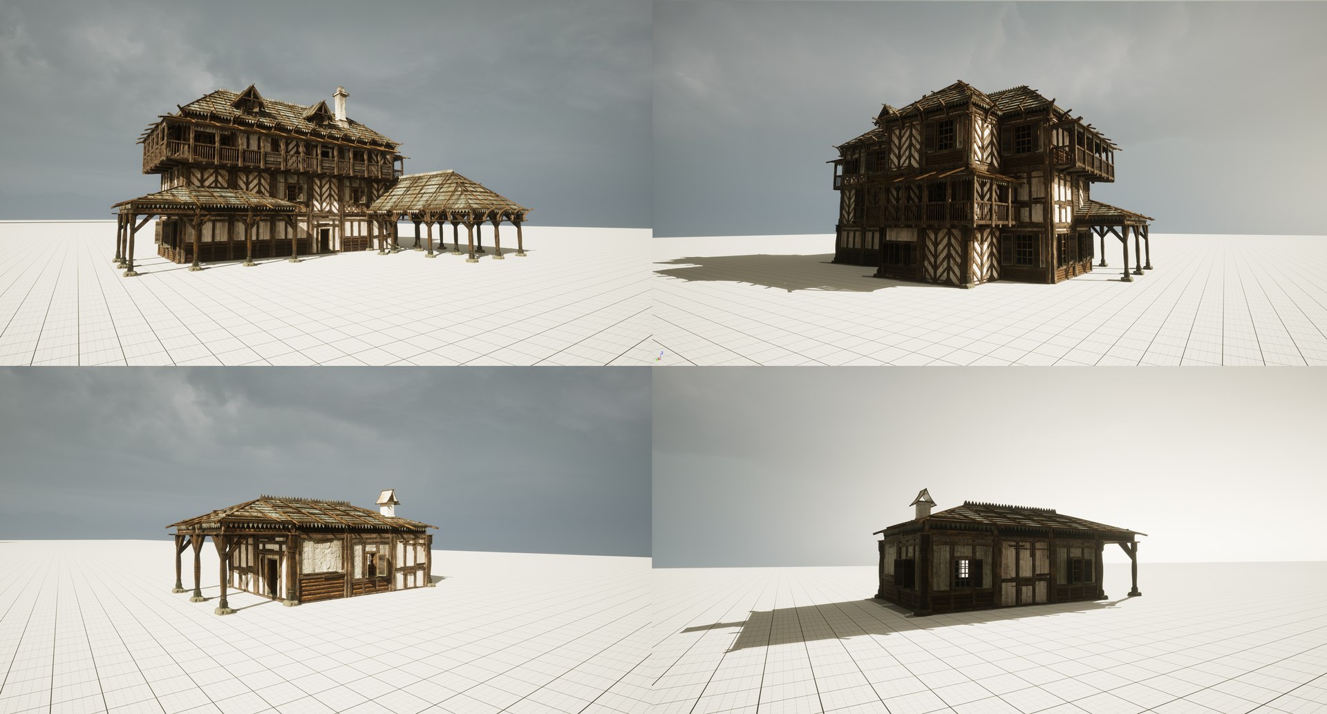 3D Medieval Modular Fantasy House - TurboSquid 2099232