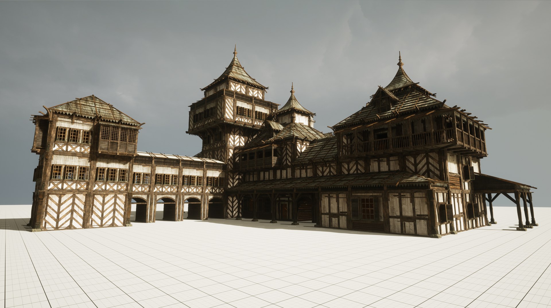 3D Medieval Modular Fantasy House - TurboSquid 2099232