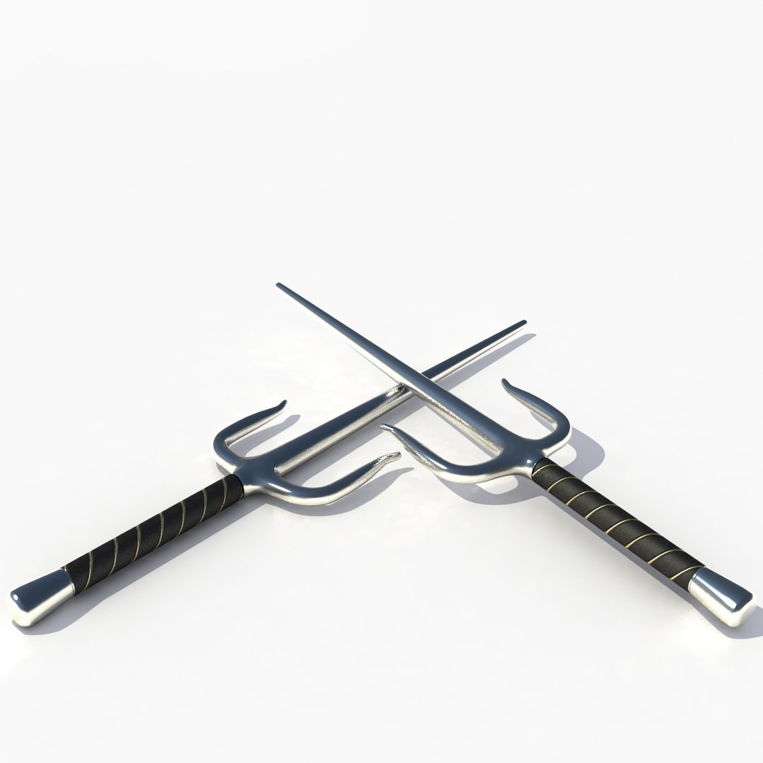 3d Model Sai Ninja Weapon