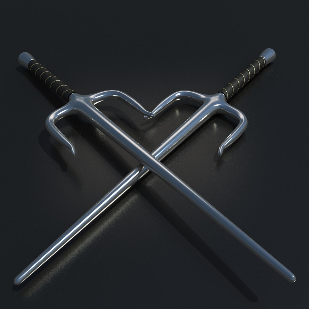 3d Model Sai Ninja Weapon