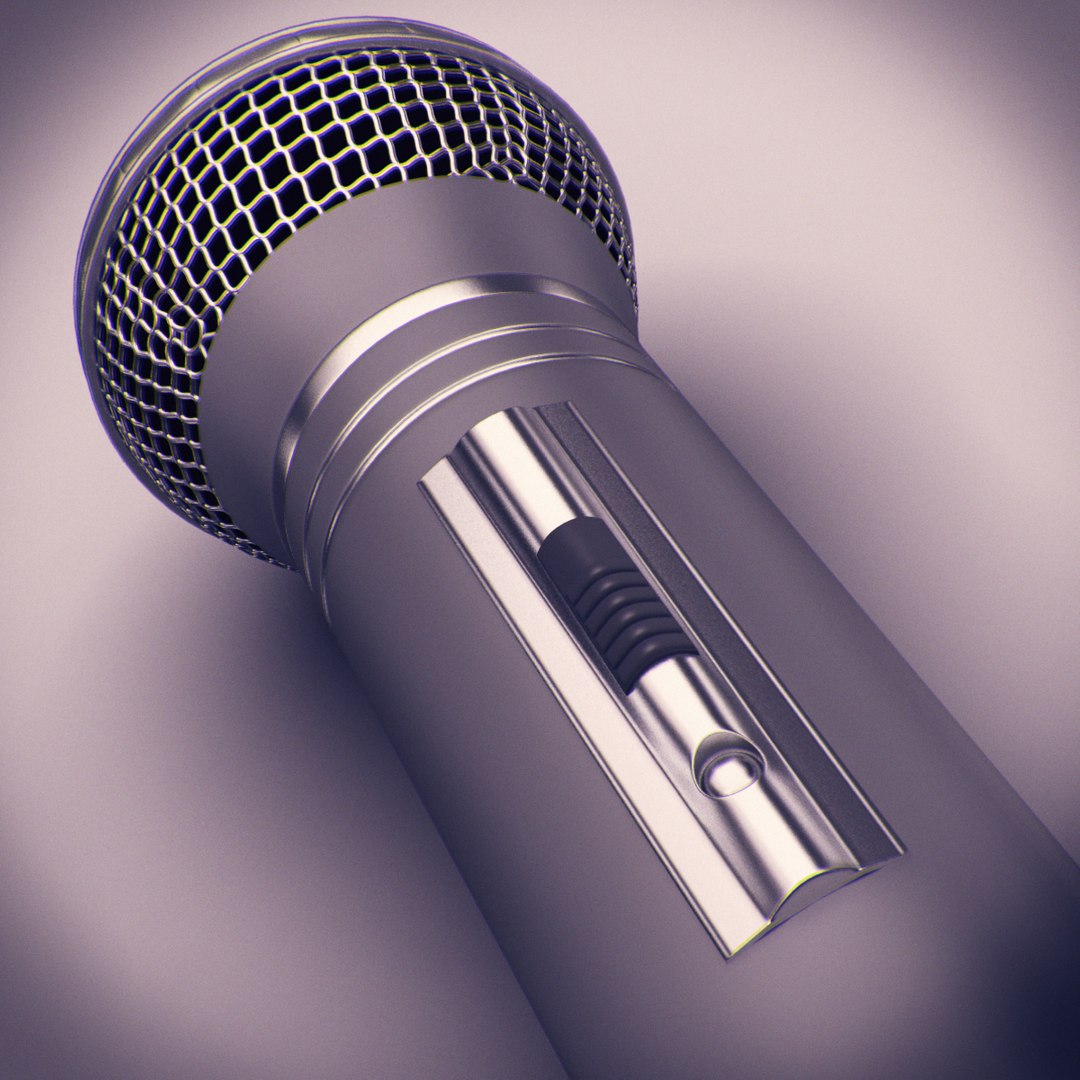 3d Microphone Mic Model