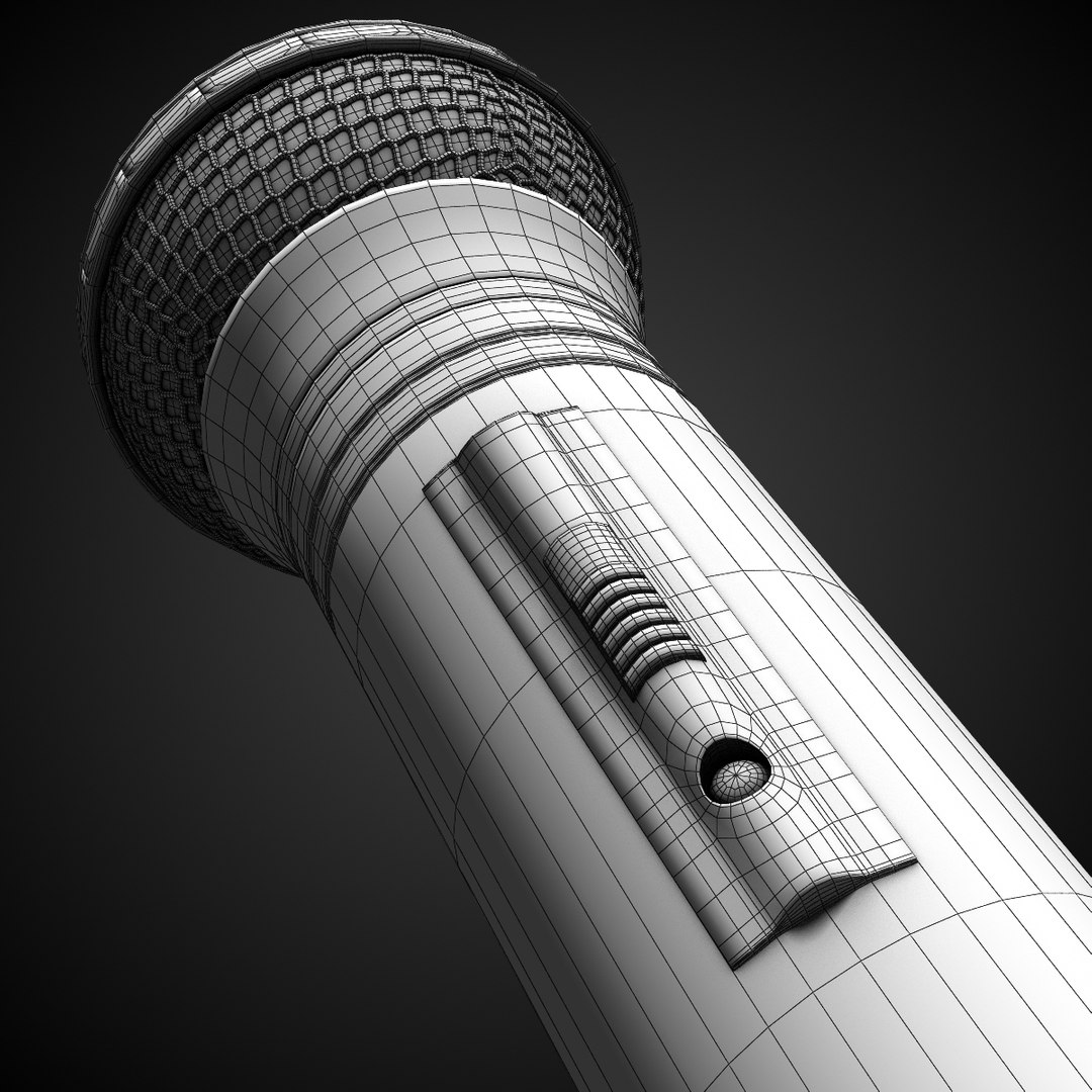 3d Microphone Mic Model