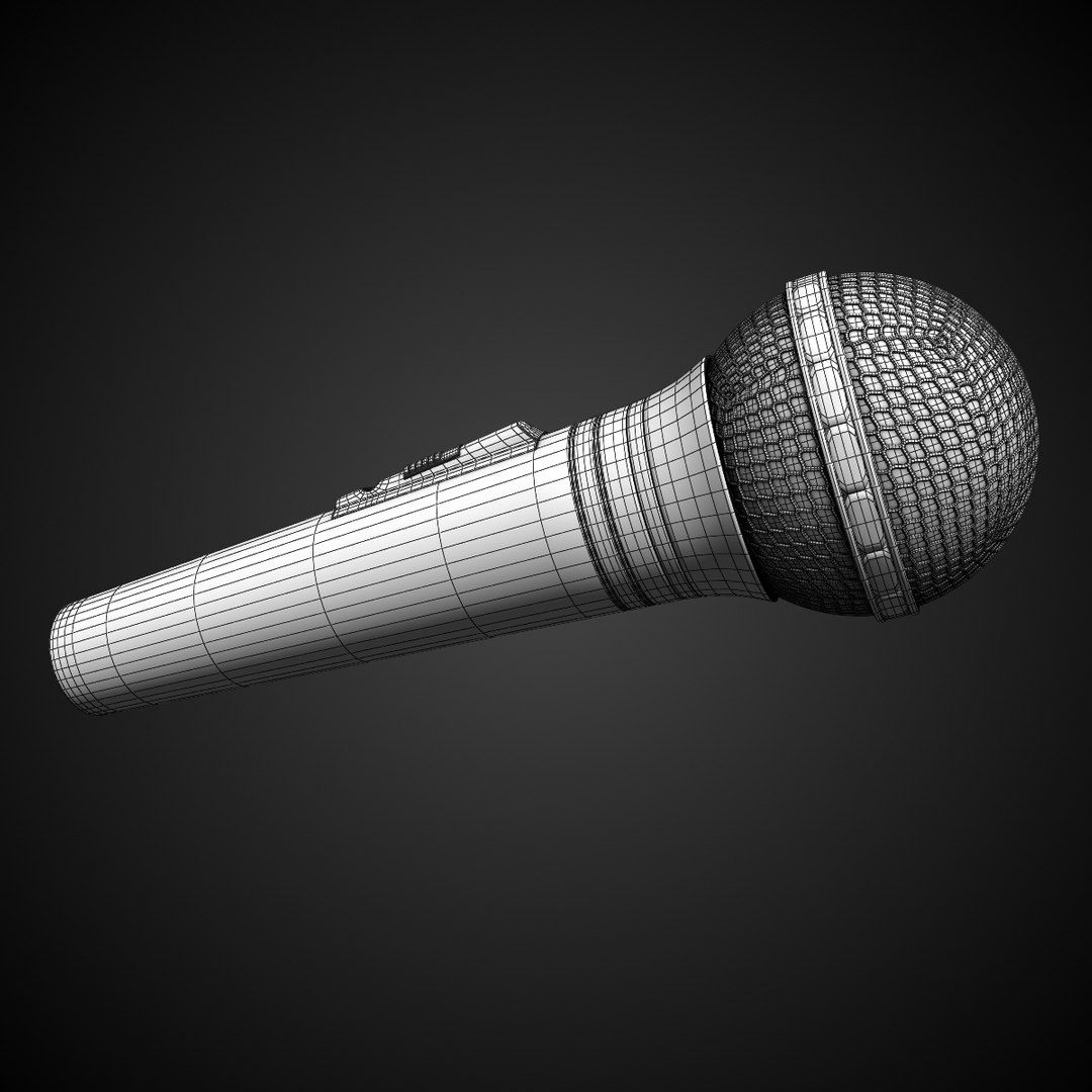 3d Microphone Mic Model