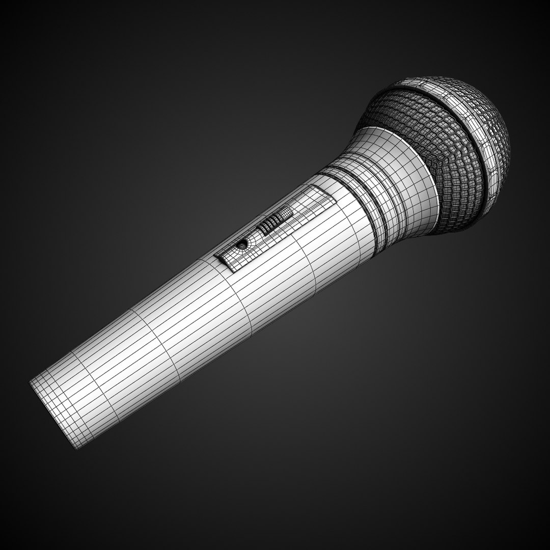 3d Microphone Mic Model
