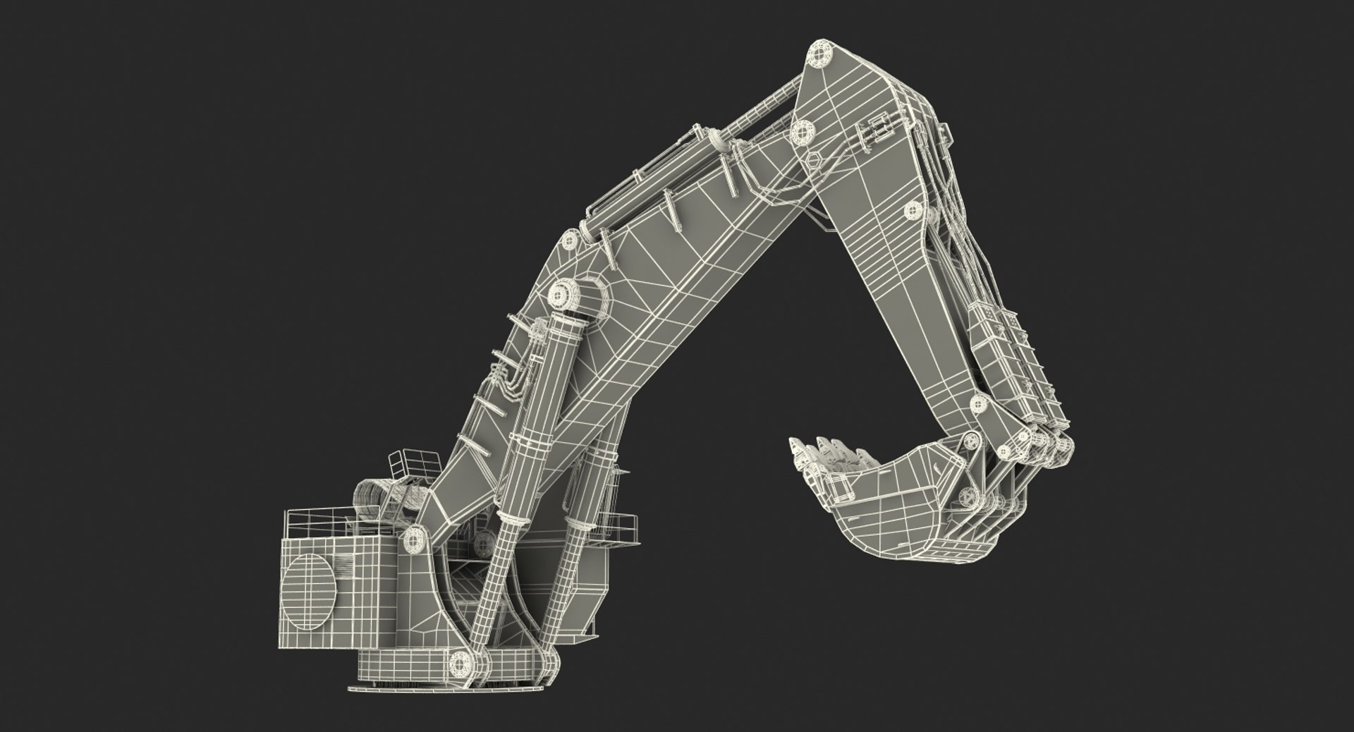 3D backhoe dredger backacter 1100 model - TurboSquid 1255247