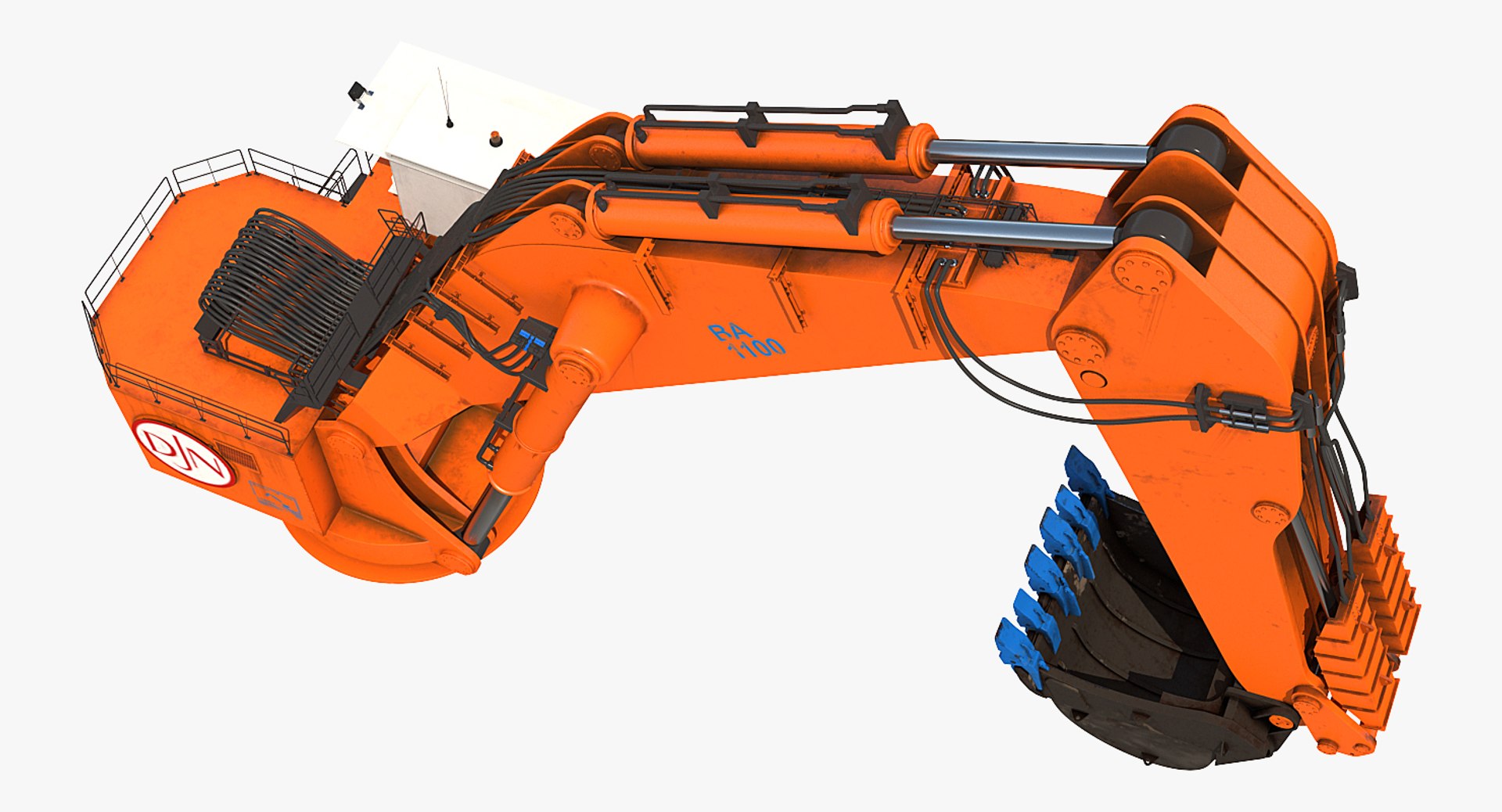 3D Backhoe Dredger Backacter 1100 Model - TurboSquid 1255247