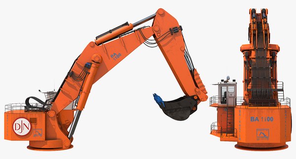 3D backhoe dredger backacter 1100 model - TurboSquid 1255247