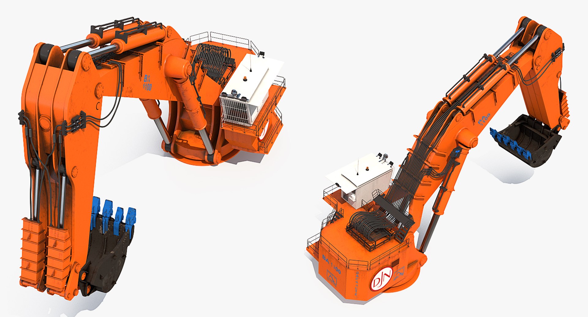 3D Backhoe Dredger Backacter 1100 Model - TurboSquid 1255247
