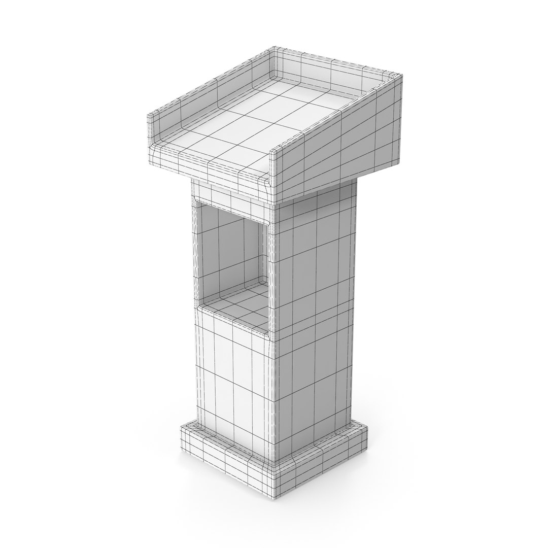Wooden Lectern 3D Model - TurboSquid 2059415