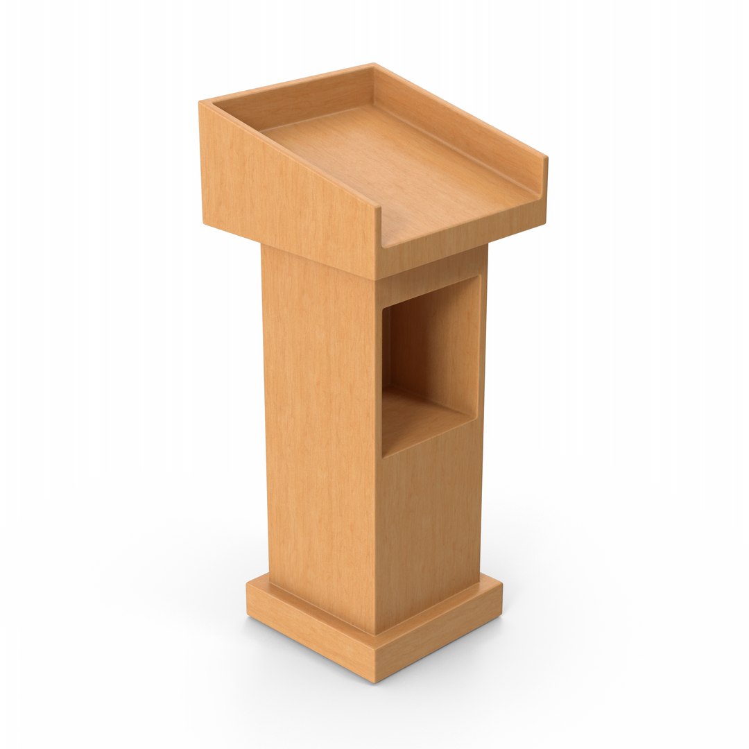 Wooden Lectern 3D Model - TurboSquid 2059415
