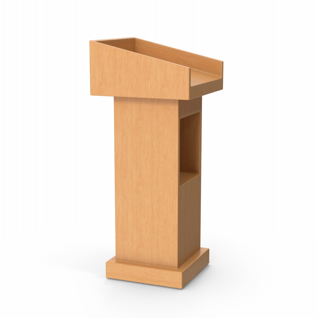 Wooden Lectern 3D Model - TurboSquid 2059415