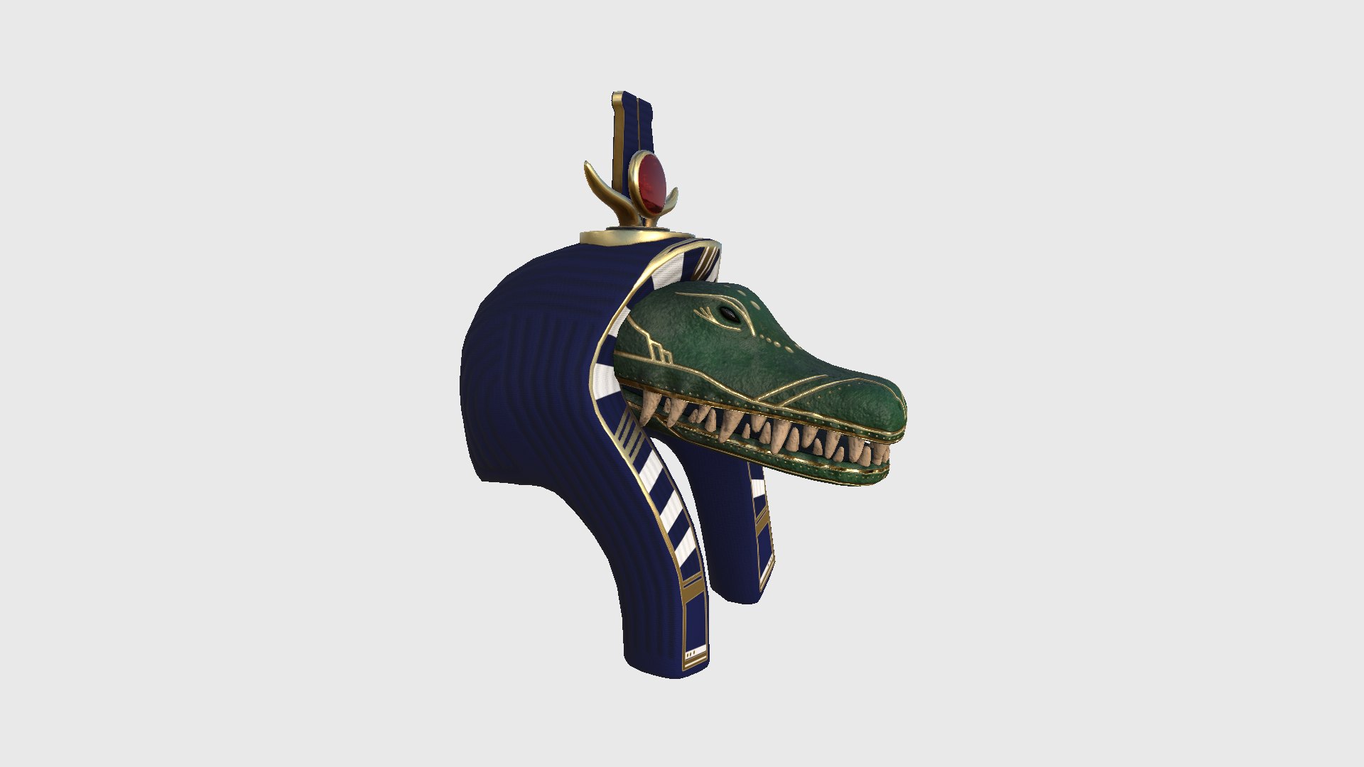 3D Sobek Mask A04 - Egyptian Gods Character Clothing - TurboSquid 2233654