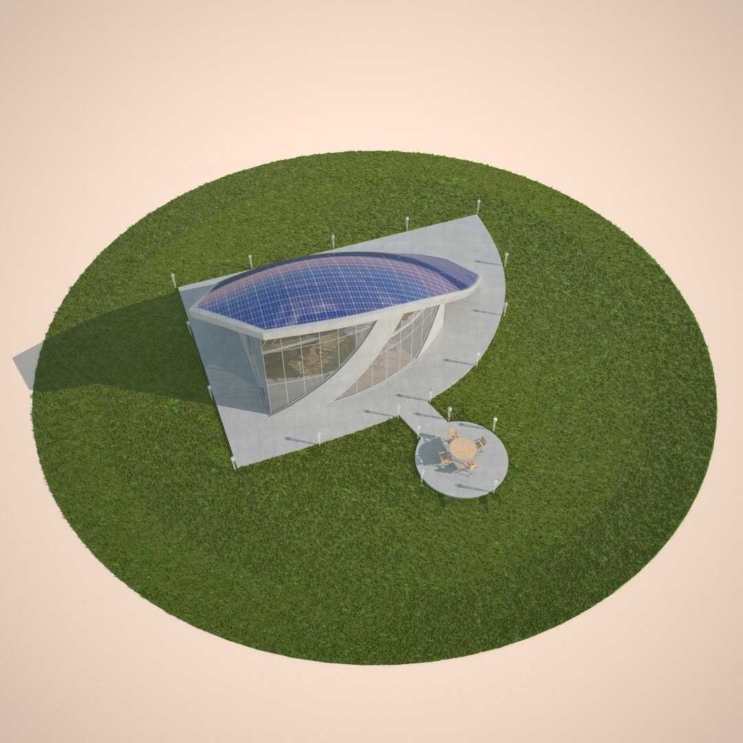3d solar house model